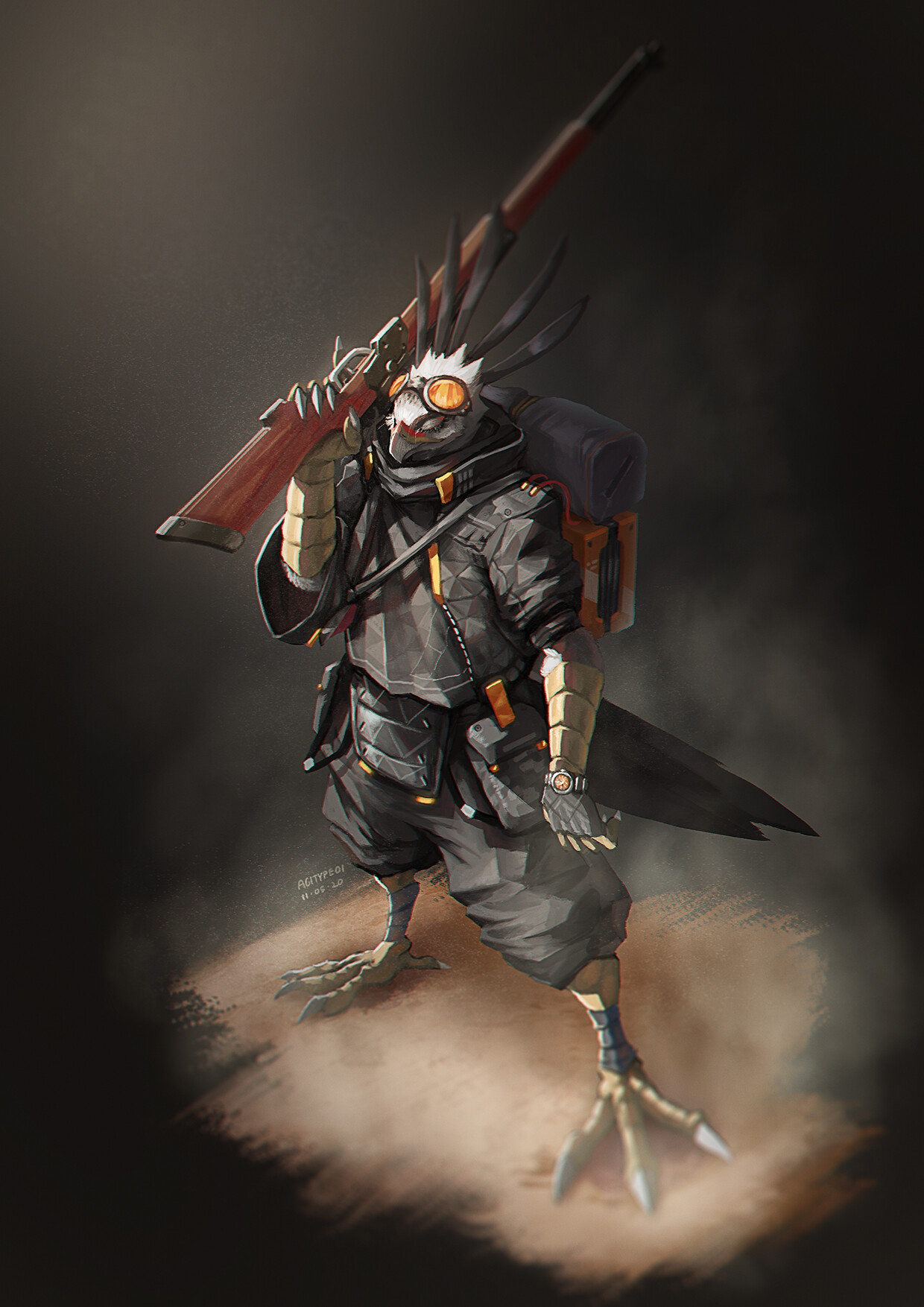 ArtStation - Secretary bird