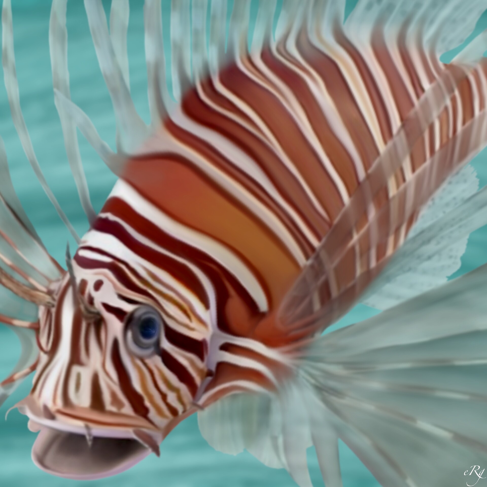 ArtStation - Lola the Lion Fish