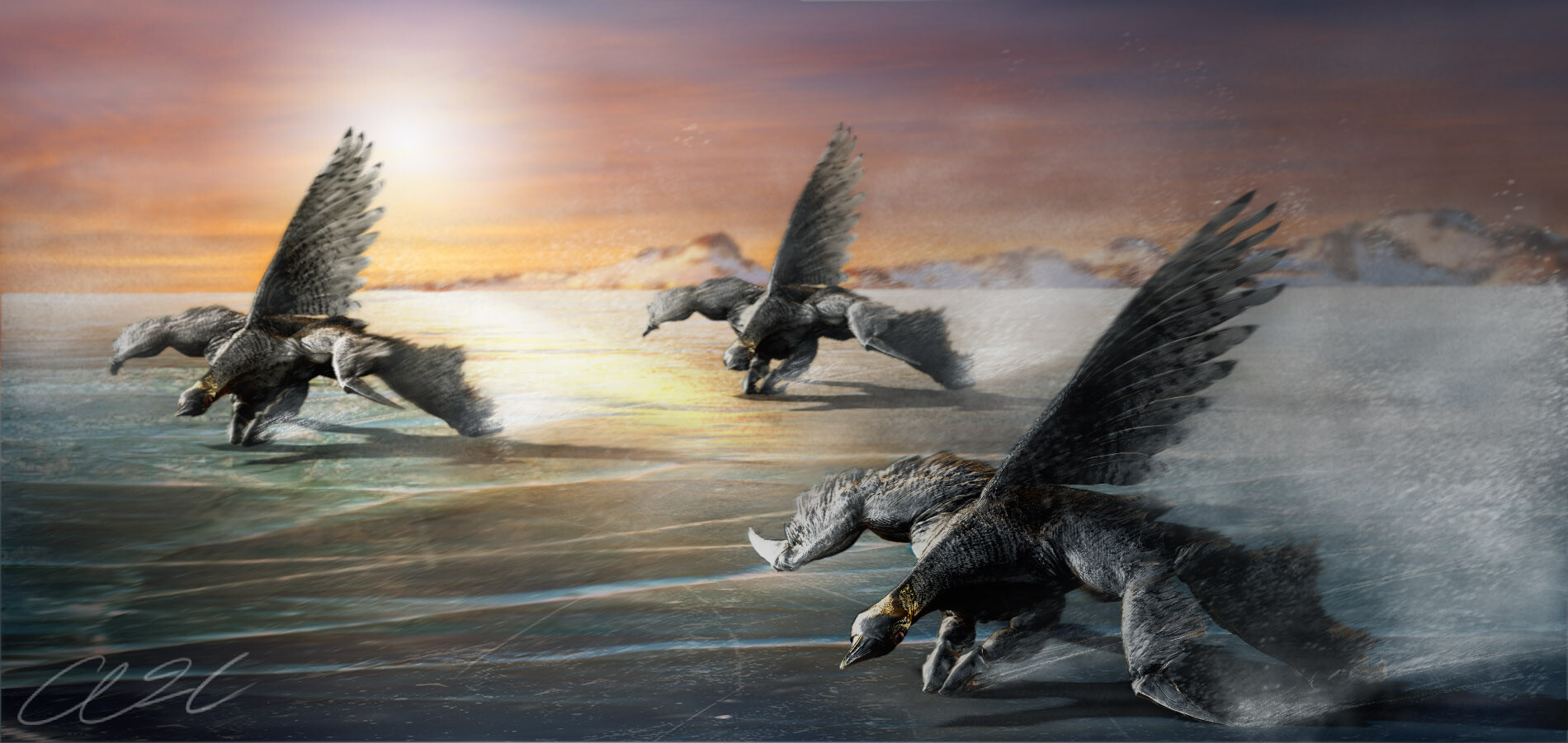 ArtStation - Ice Strider sailing across the tundra