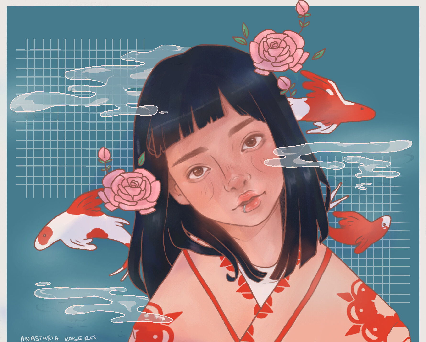 ArtStation - Goldfish girl