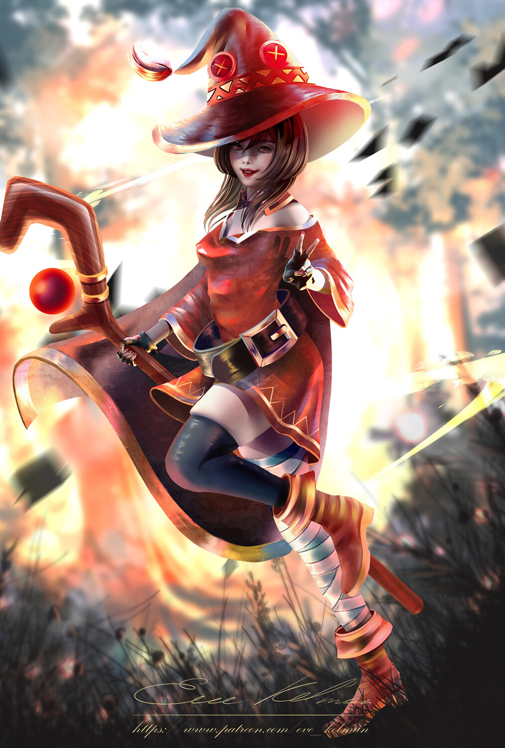 ArtStation - Megumin from konosuba