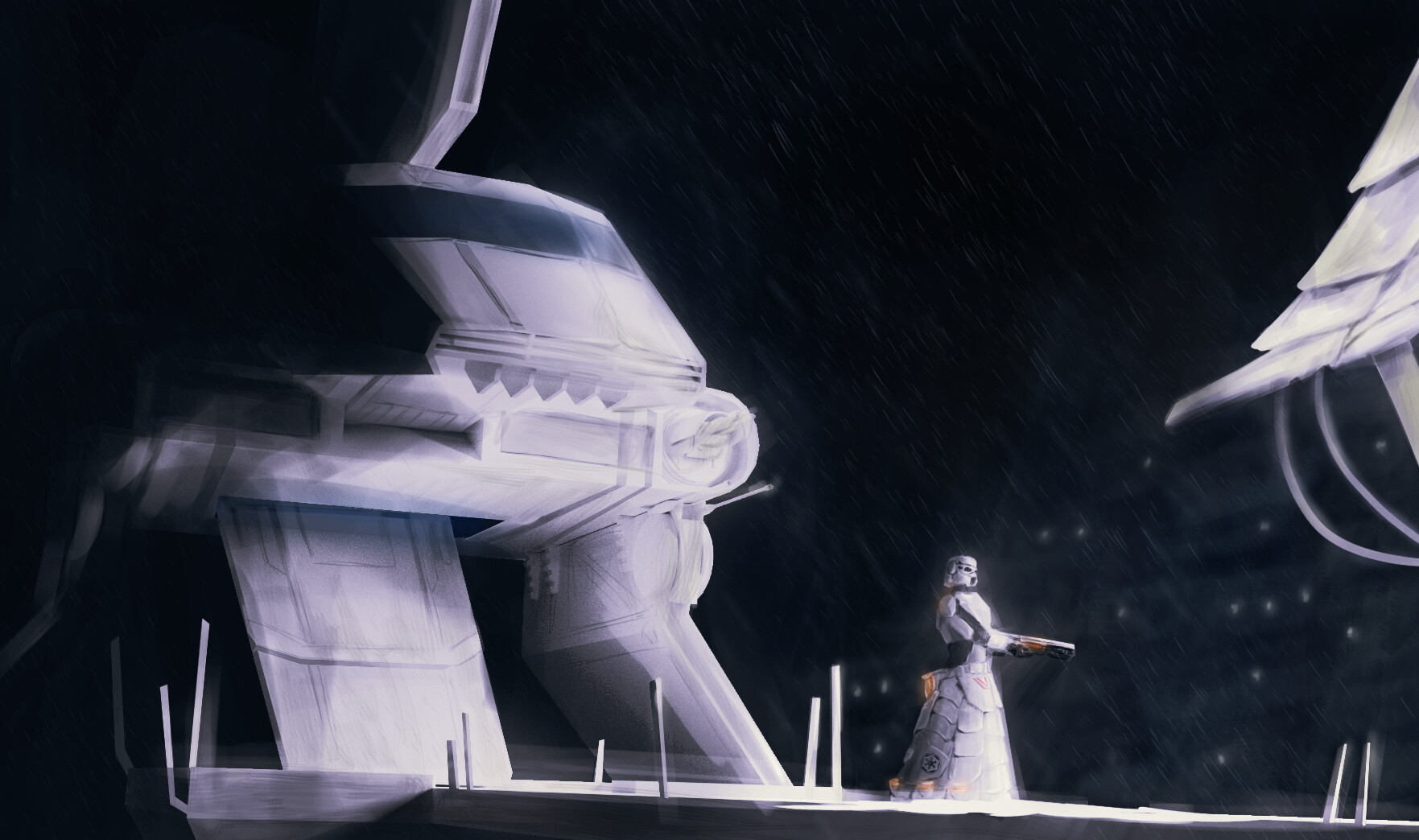 ArtStation - LADivison Imperial Stormtrooper with Imperial Shuttle ...