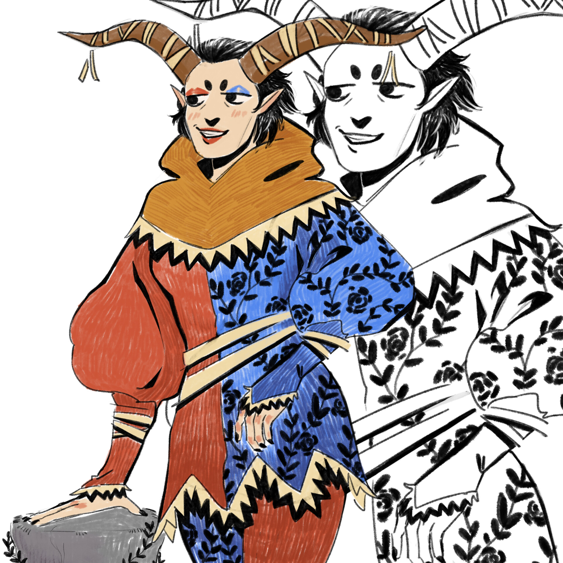 ArtStation - Tiefling Sketch