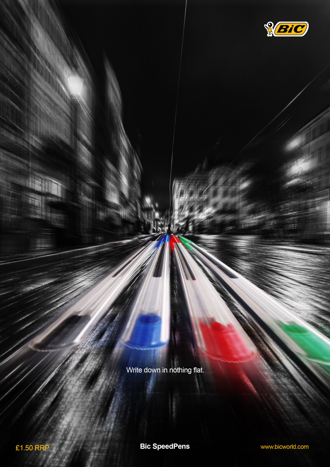 MattsterClass Graphic Design - BIC Pen Ad Concept