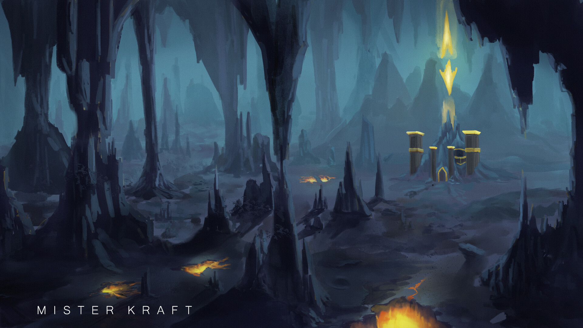 ArtStation - Temple in The Caves