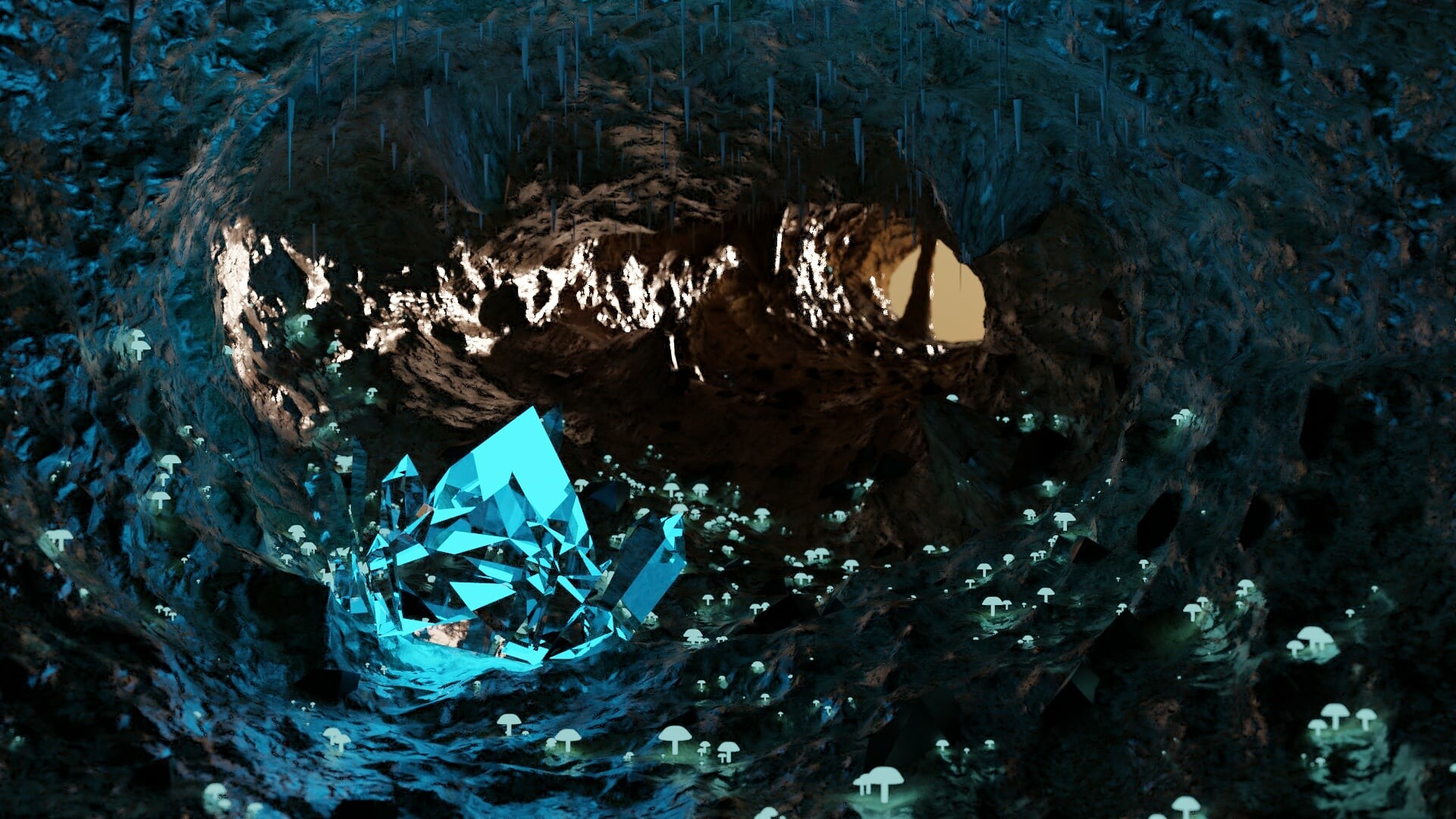 ArtStation - Glowing Caves