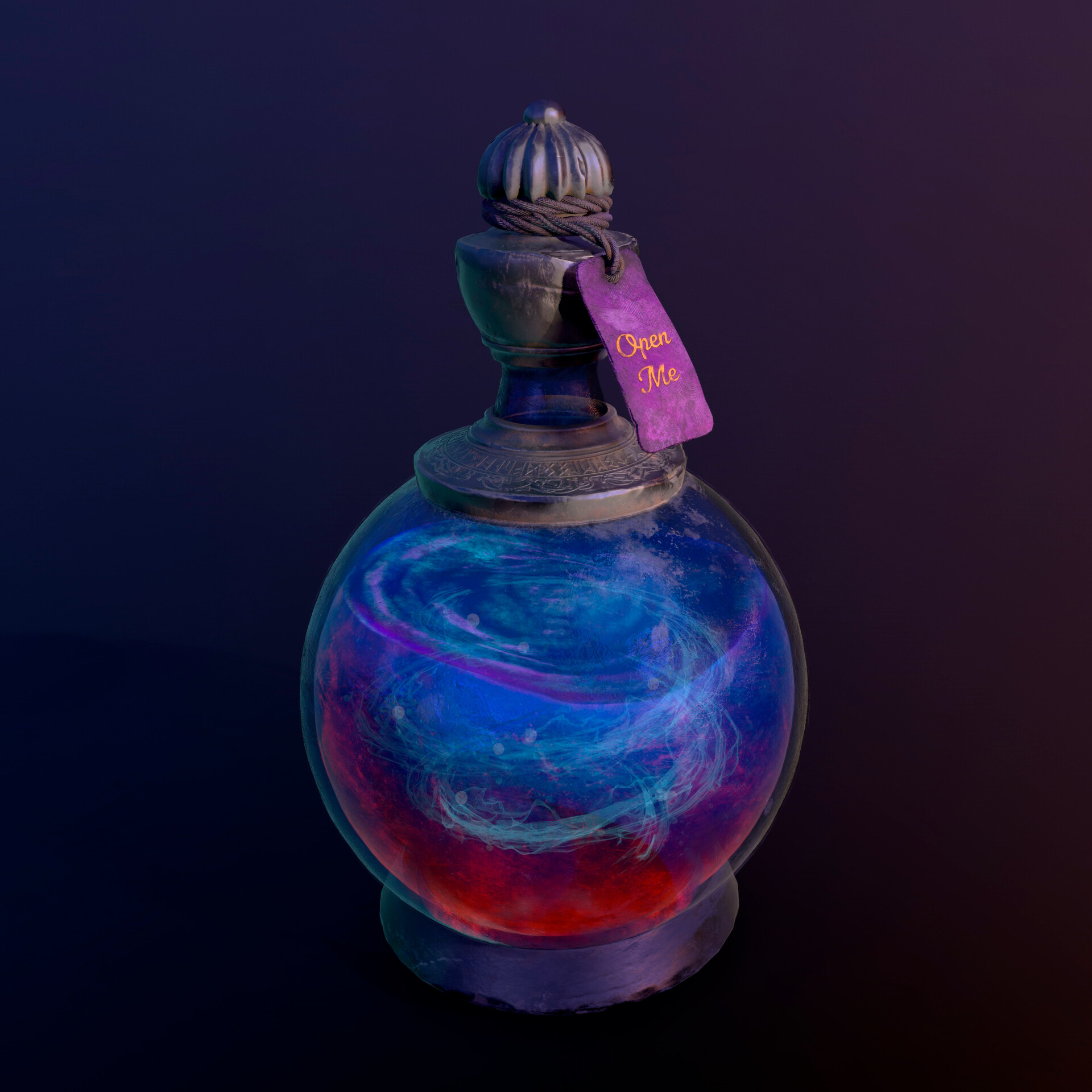 ArtStation - Open me! Potion Bottle