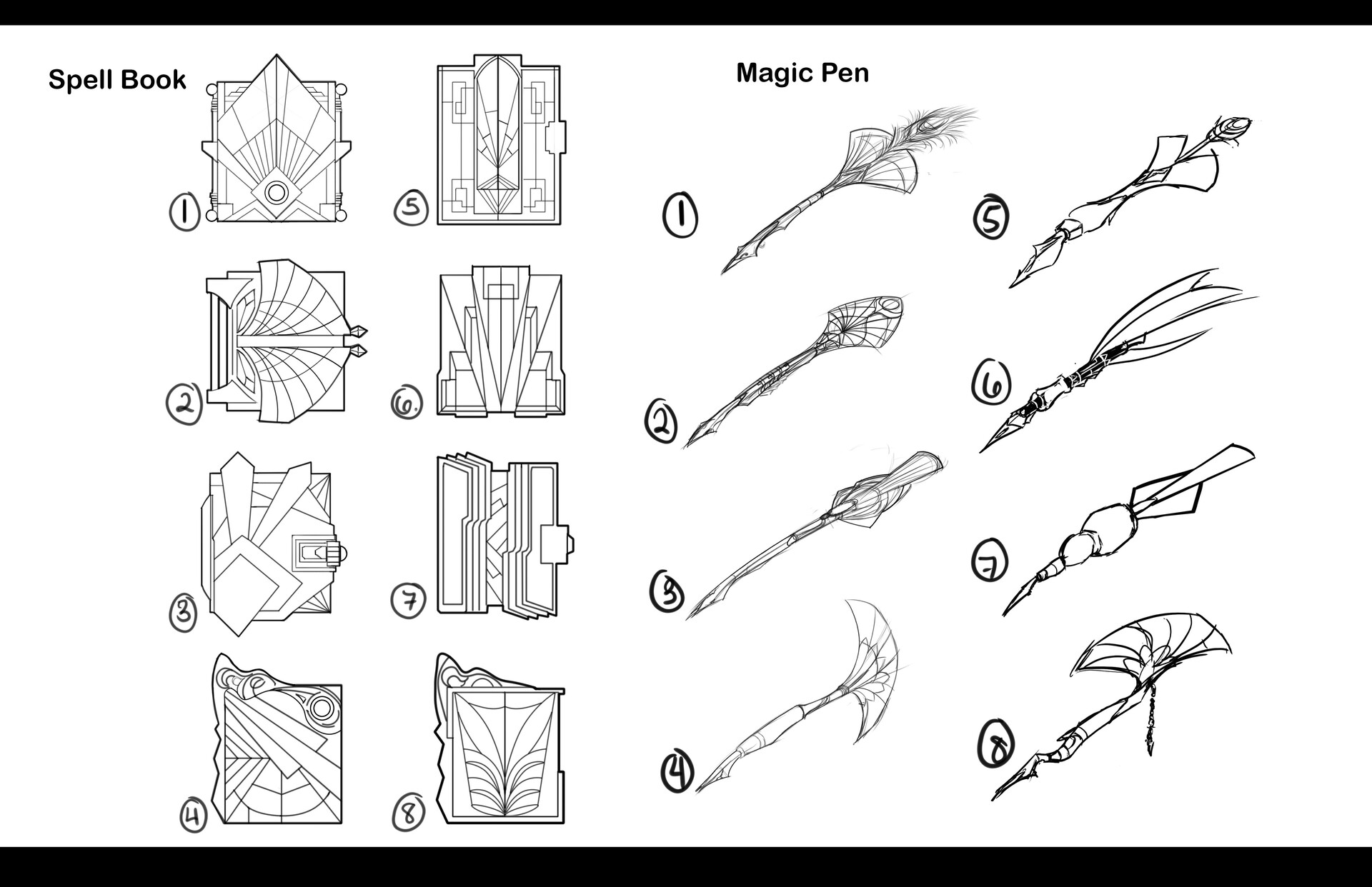 ArtStation - Art Deco Magical Spell props