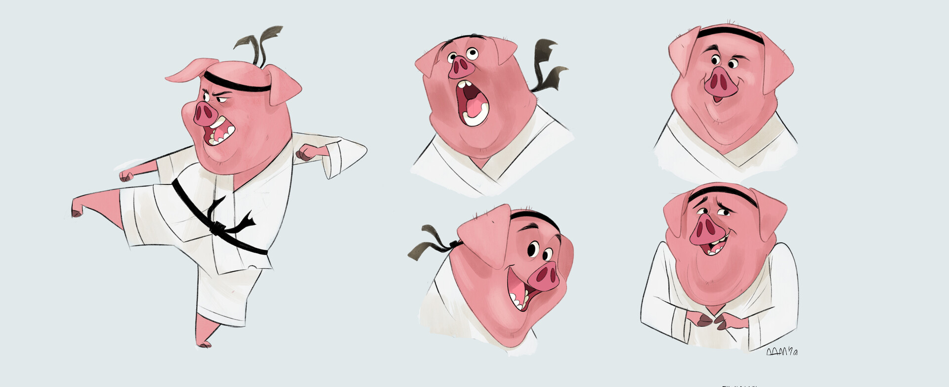 ArtStation - Karate Pig