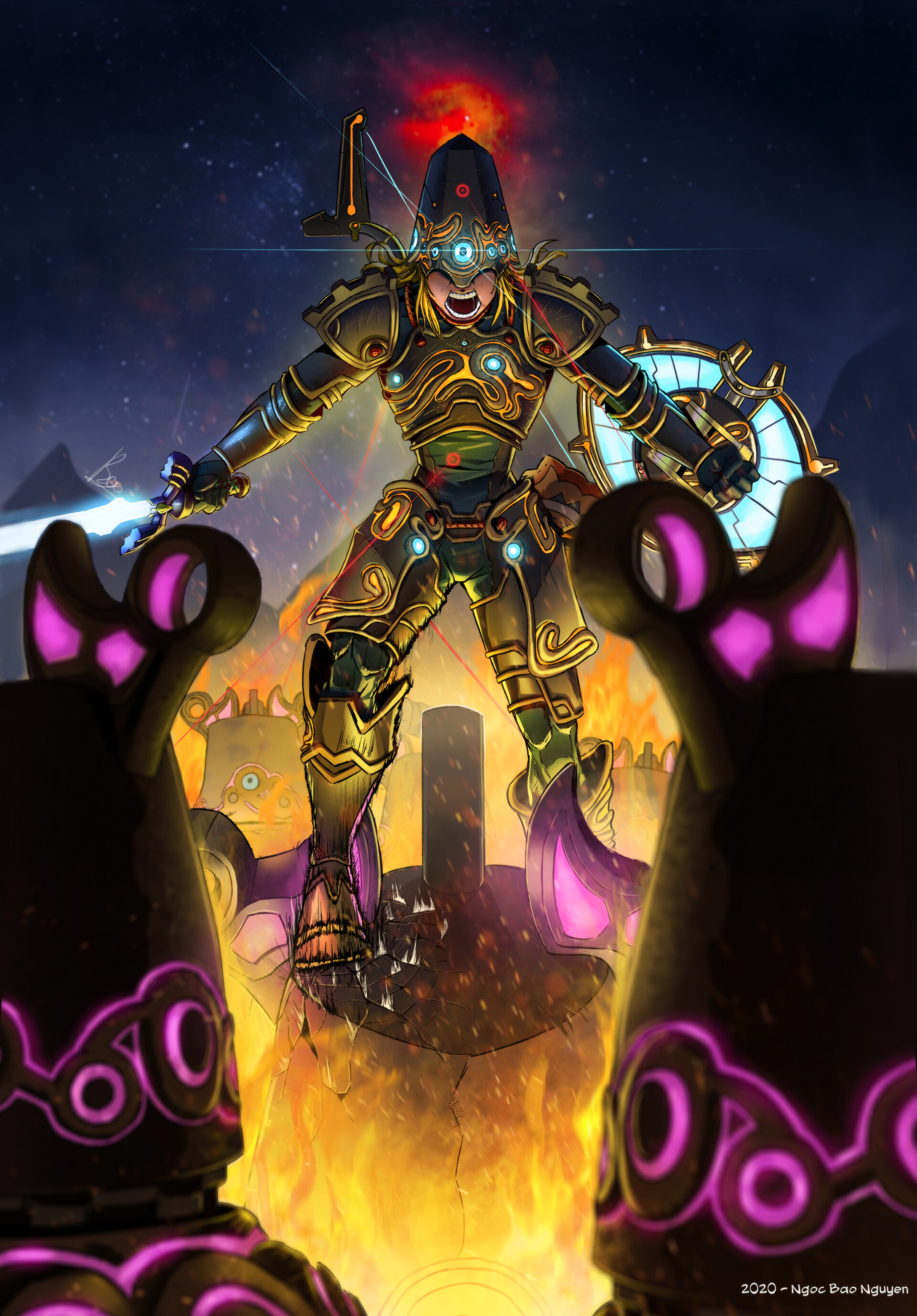 ArtStation - Ancient Armor Link vs Guardians