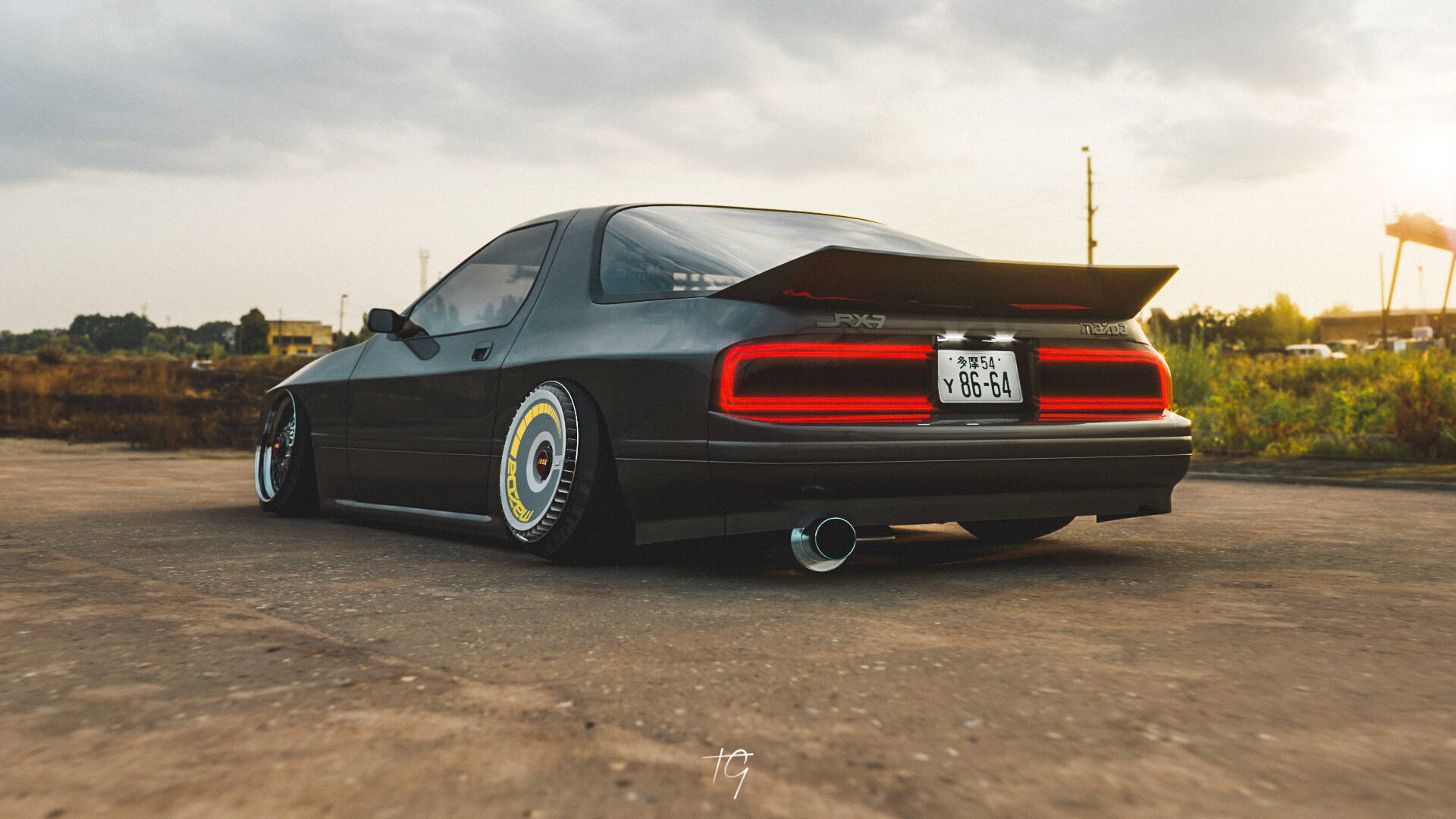 Mazda Rx7 Fc Slammed