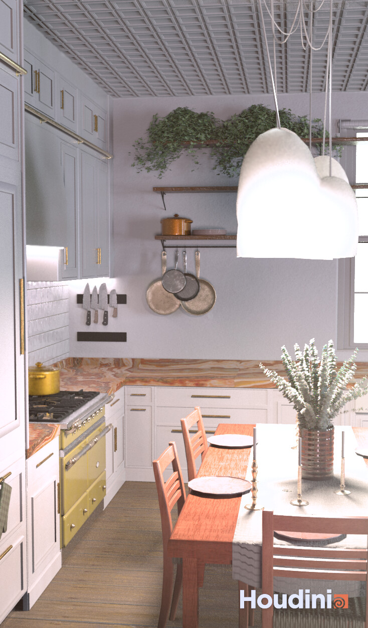 Kristína Vajdová - David Harbour's Kitchen | Architectural Visualisation