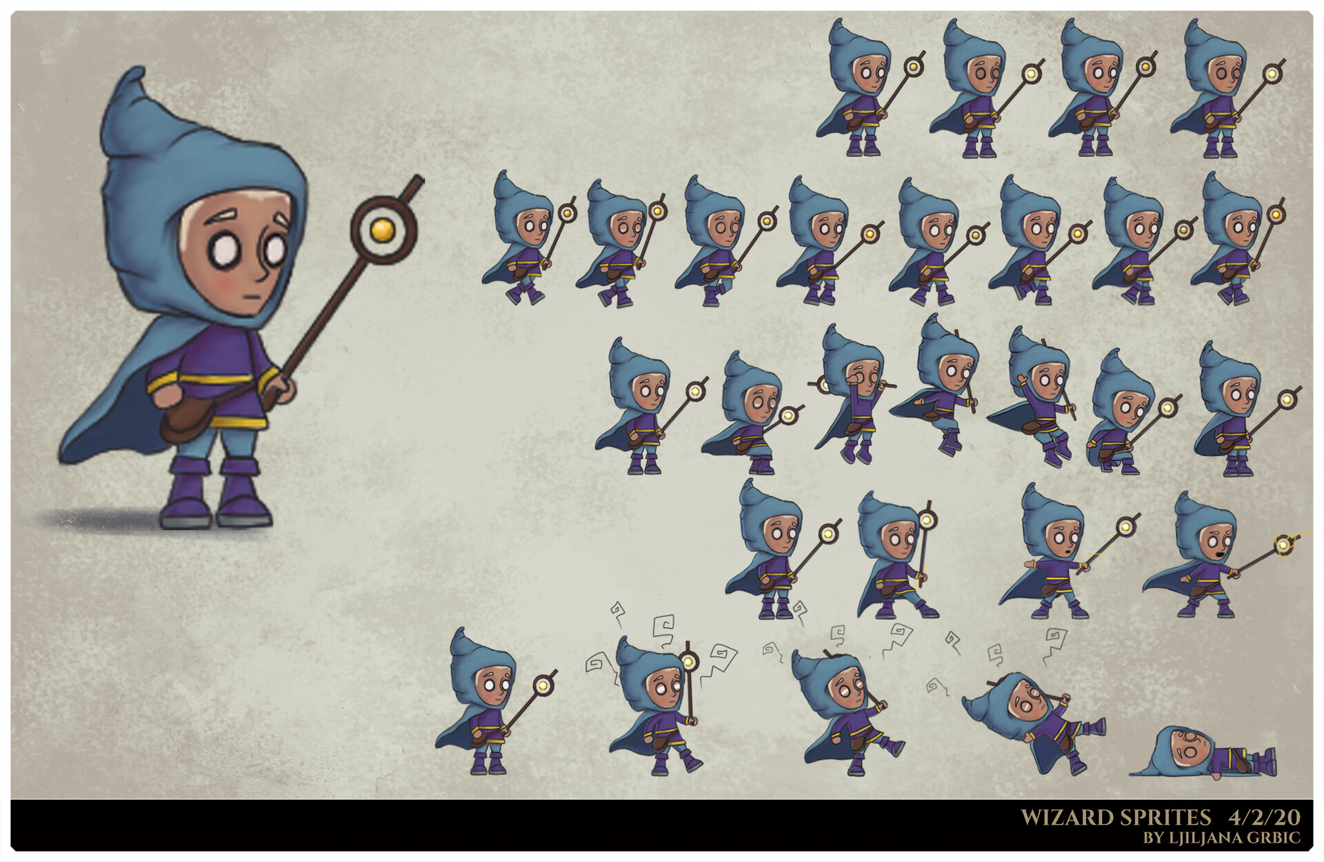 ArtStation - Wizard Oli - Sprite animation