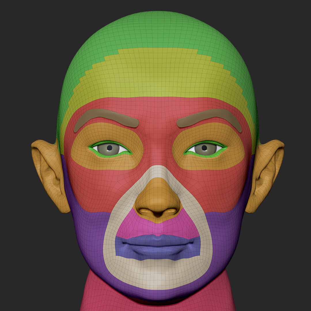 ArtStation - Face topology guide