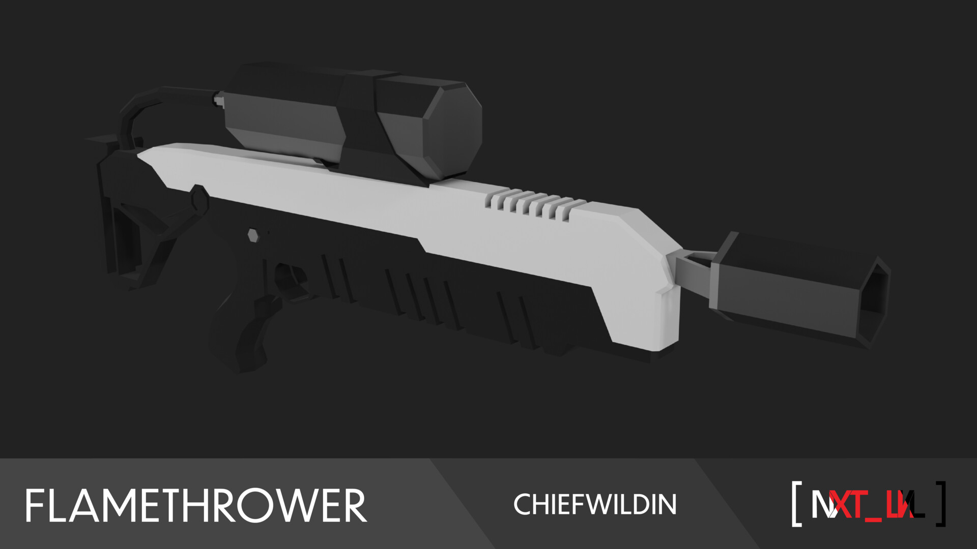 ArtStation - Low-Poly Flamethrower