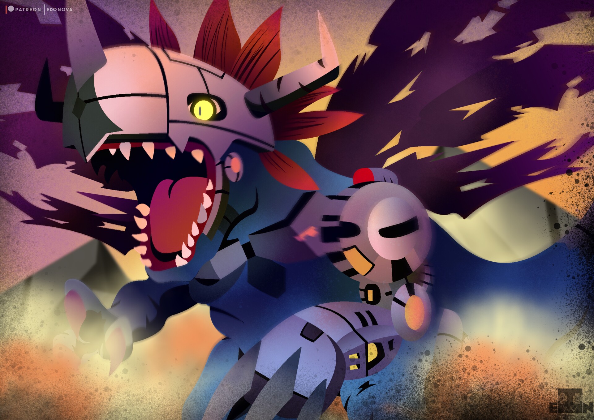 ArtStation - MetalGreymon Virus