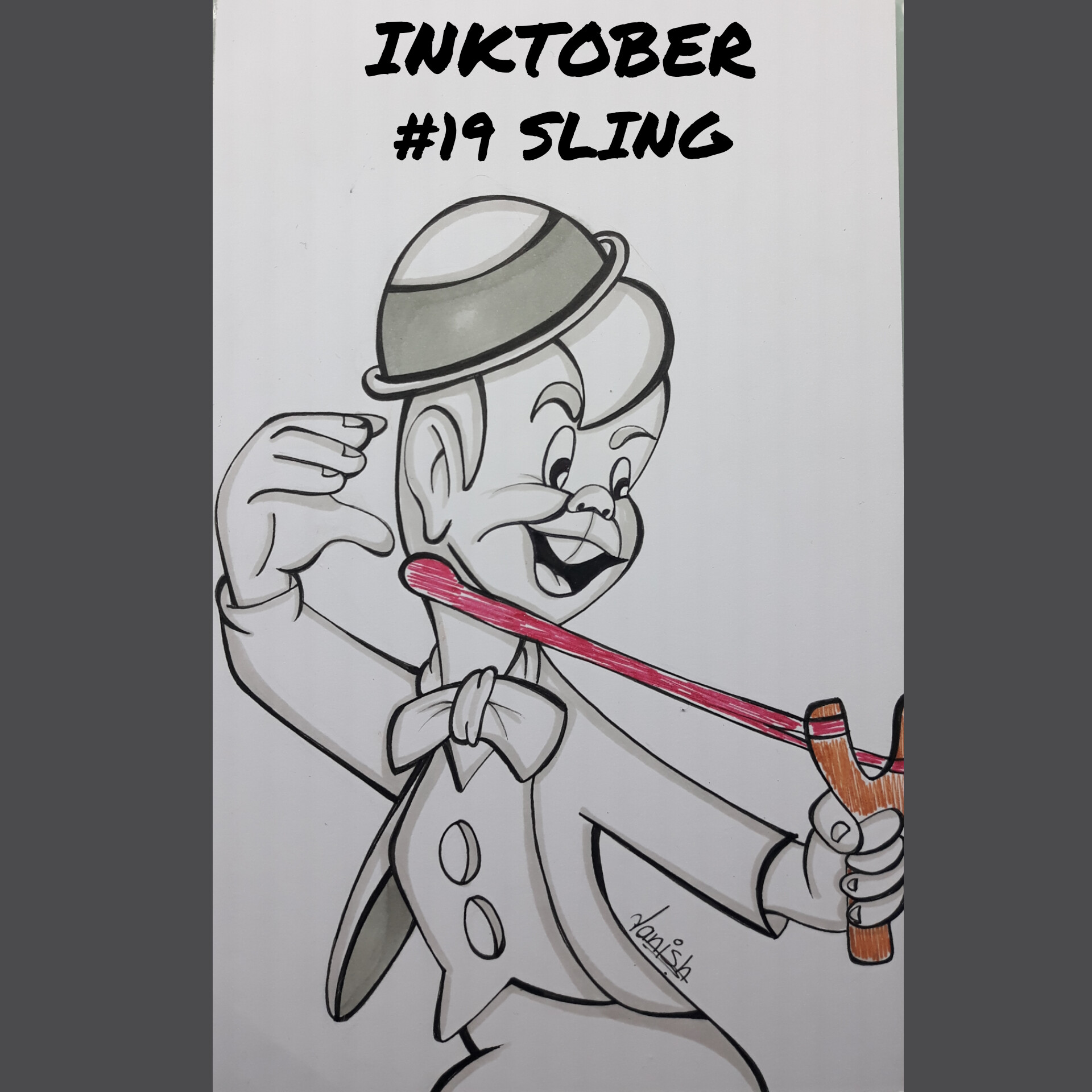 ArtStation - •INKTOBER 2019 #19 SLING•