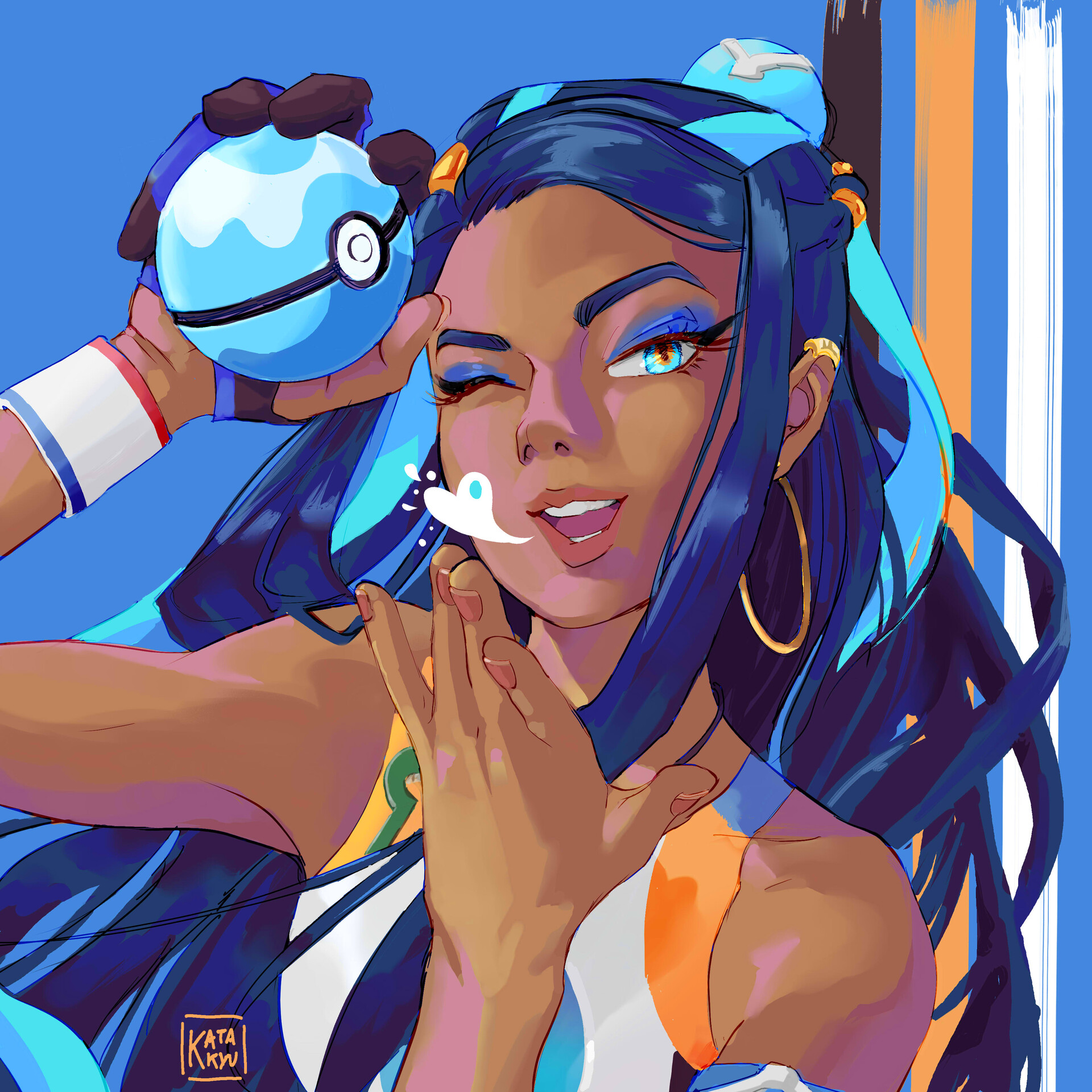 Artstation Nessa Pokémon Sword And Shield