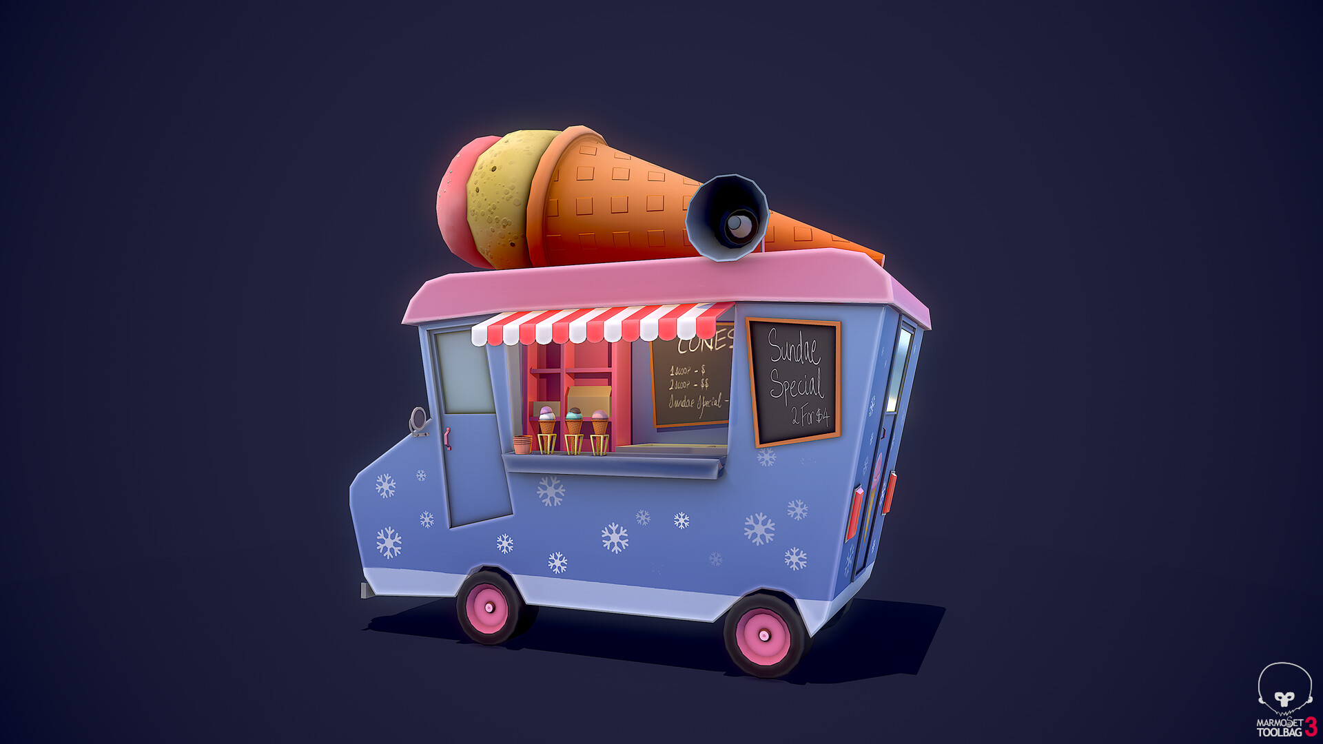 Rishab Dinakar - Stylized Ice Cream Truck