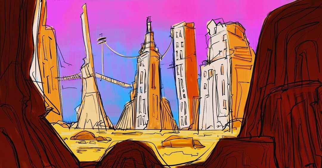 ArtStation - Post-Apocalyptic Desert Art