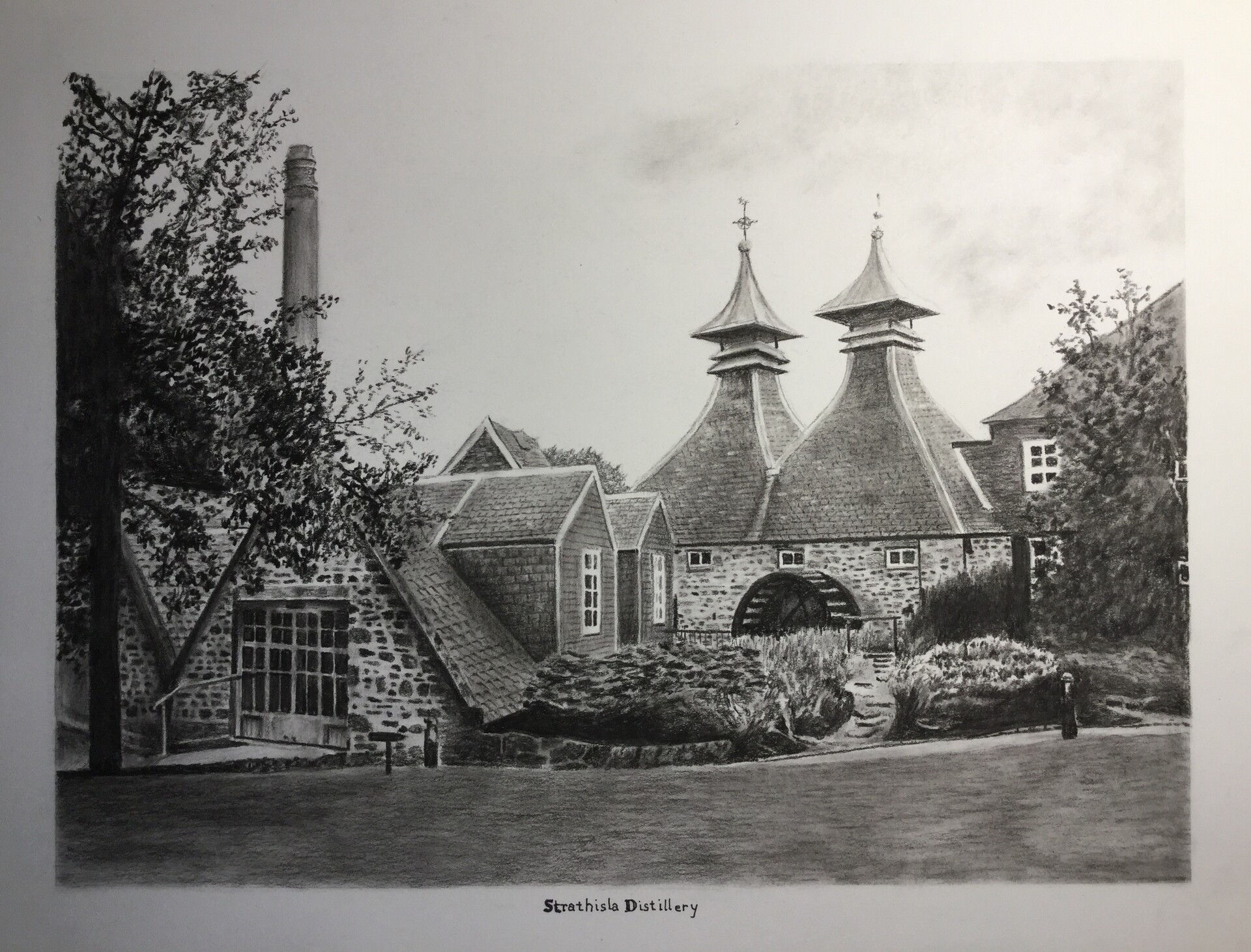 ArtStation - Charcoal of Strathisla Distillery, Scotland