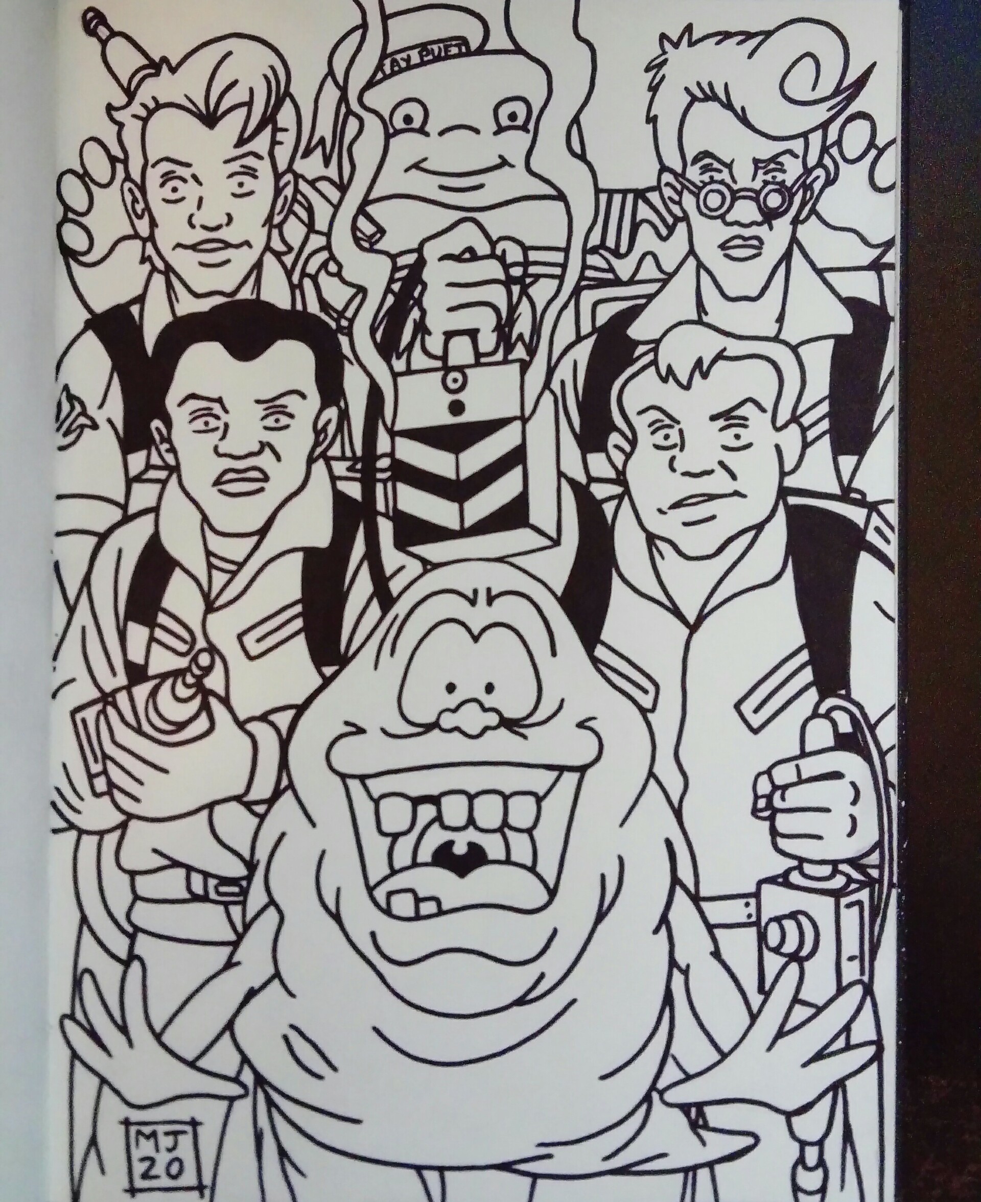 the real ghostbusters logo coloring pages