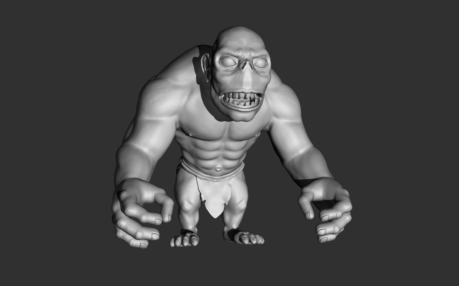 ArtStation - Cave Troll - **Work In Progress**