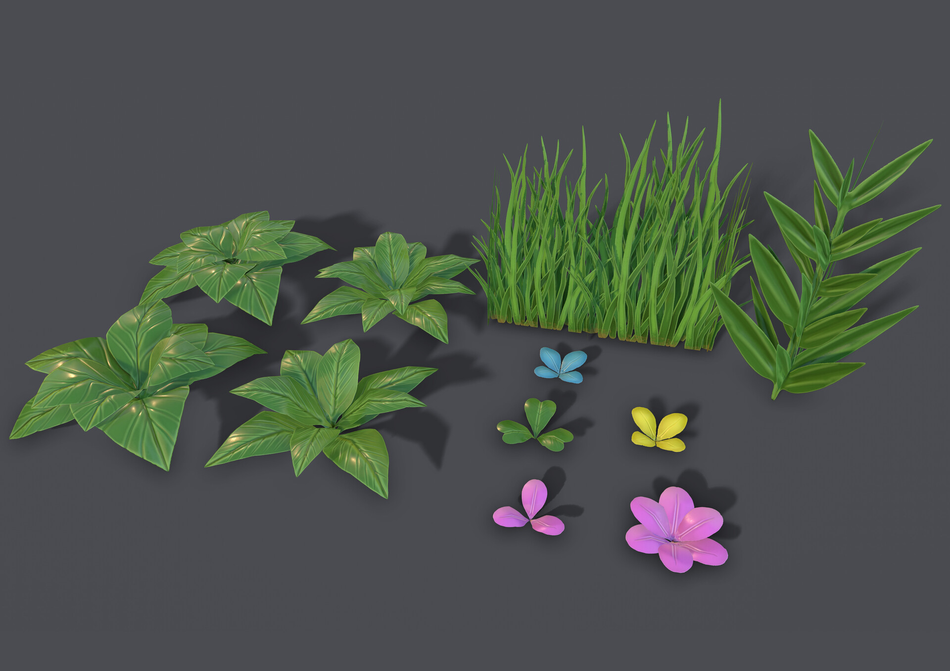 ArtStation - Stylized Plants Practice