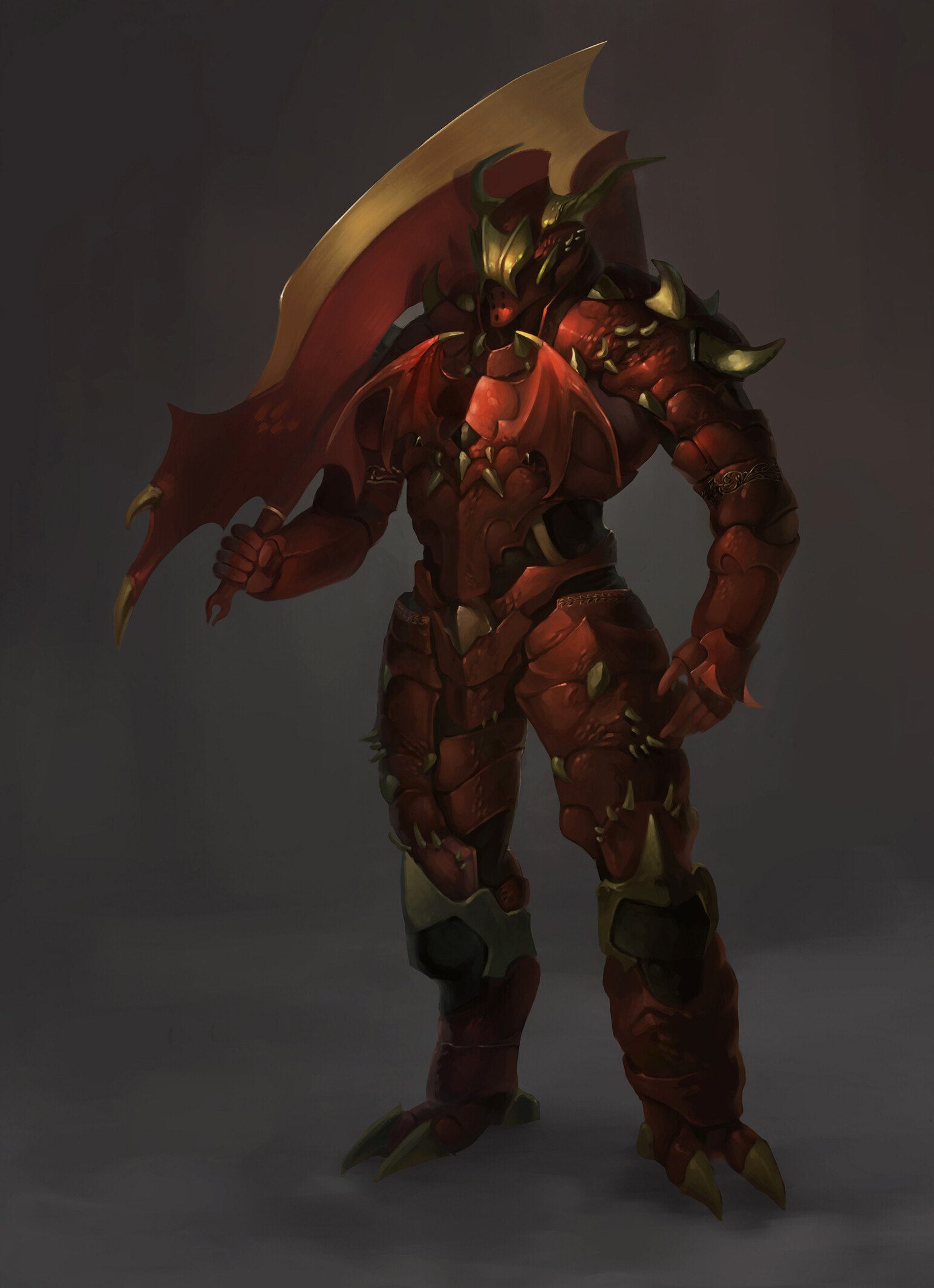 ArtStation - Dragon warrior