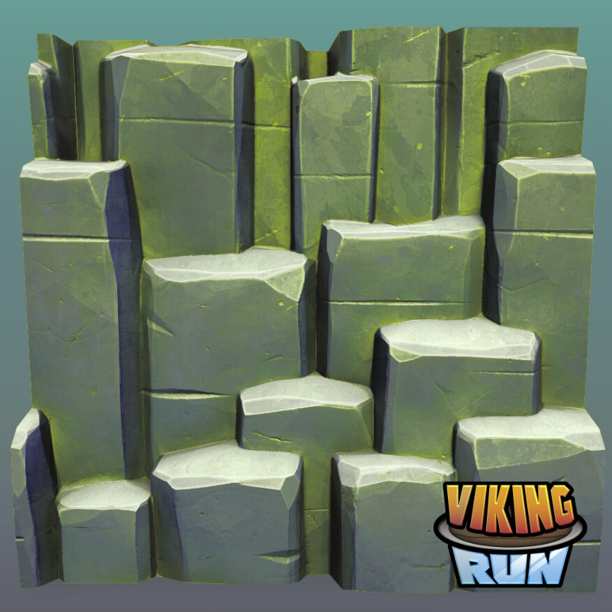 ArtStation - Stylized Cliff Wall
