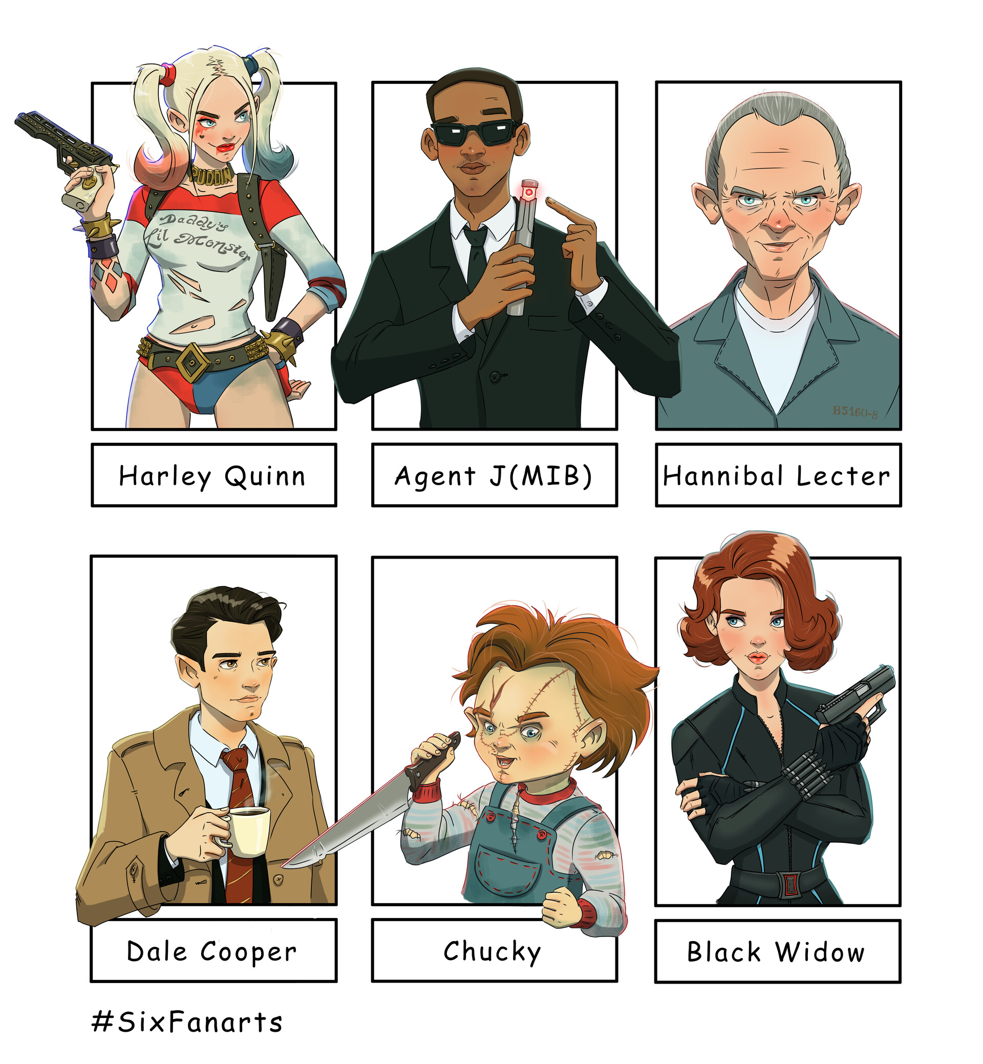 ArtStation - Six fan arts challenge...