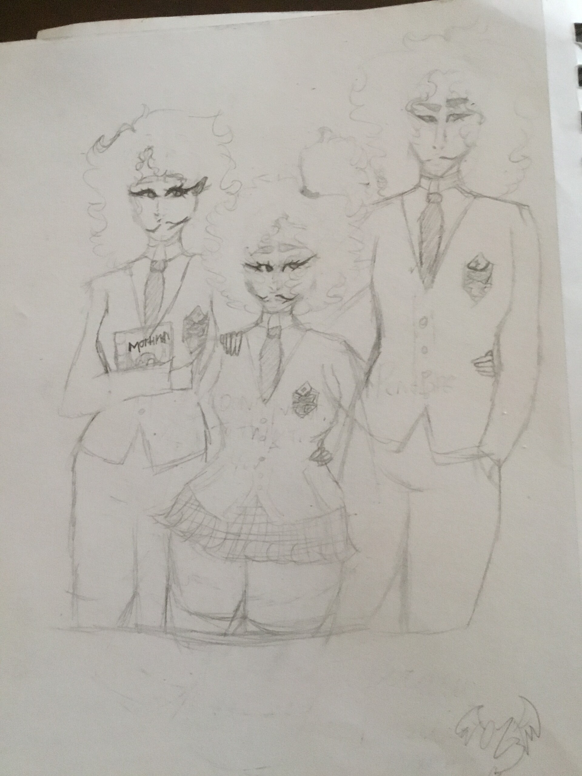 ArtStation - The three dum dums (sketch)