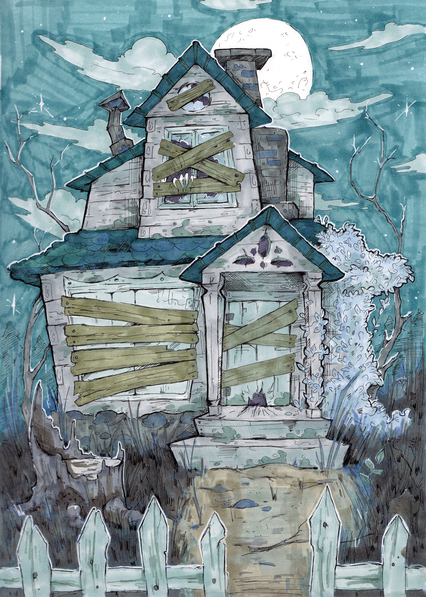 ArtStation - Old damned house