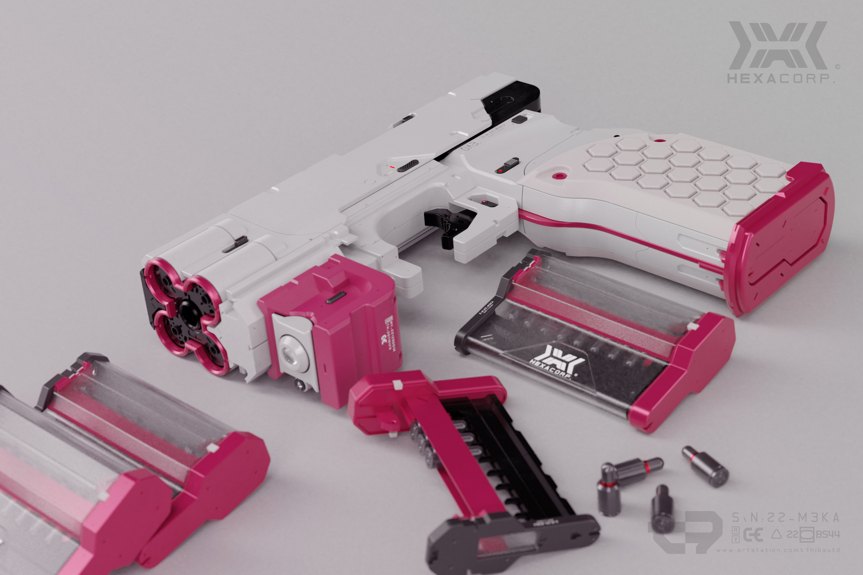 Thibaut Desiront - Hexacorp. Hand Gun design