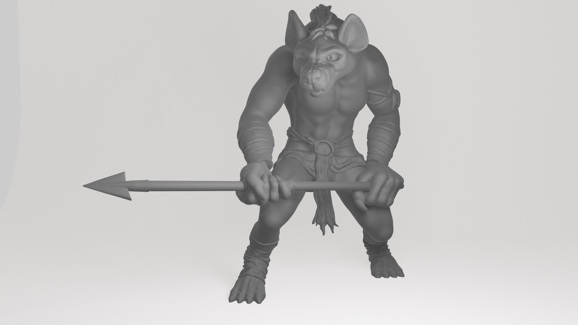 ArtStation - Gnoll- Pose3