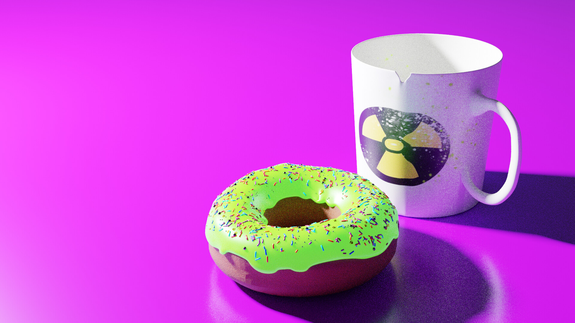 ArtStation - Radioactive Donut Render