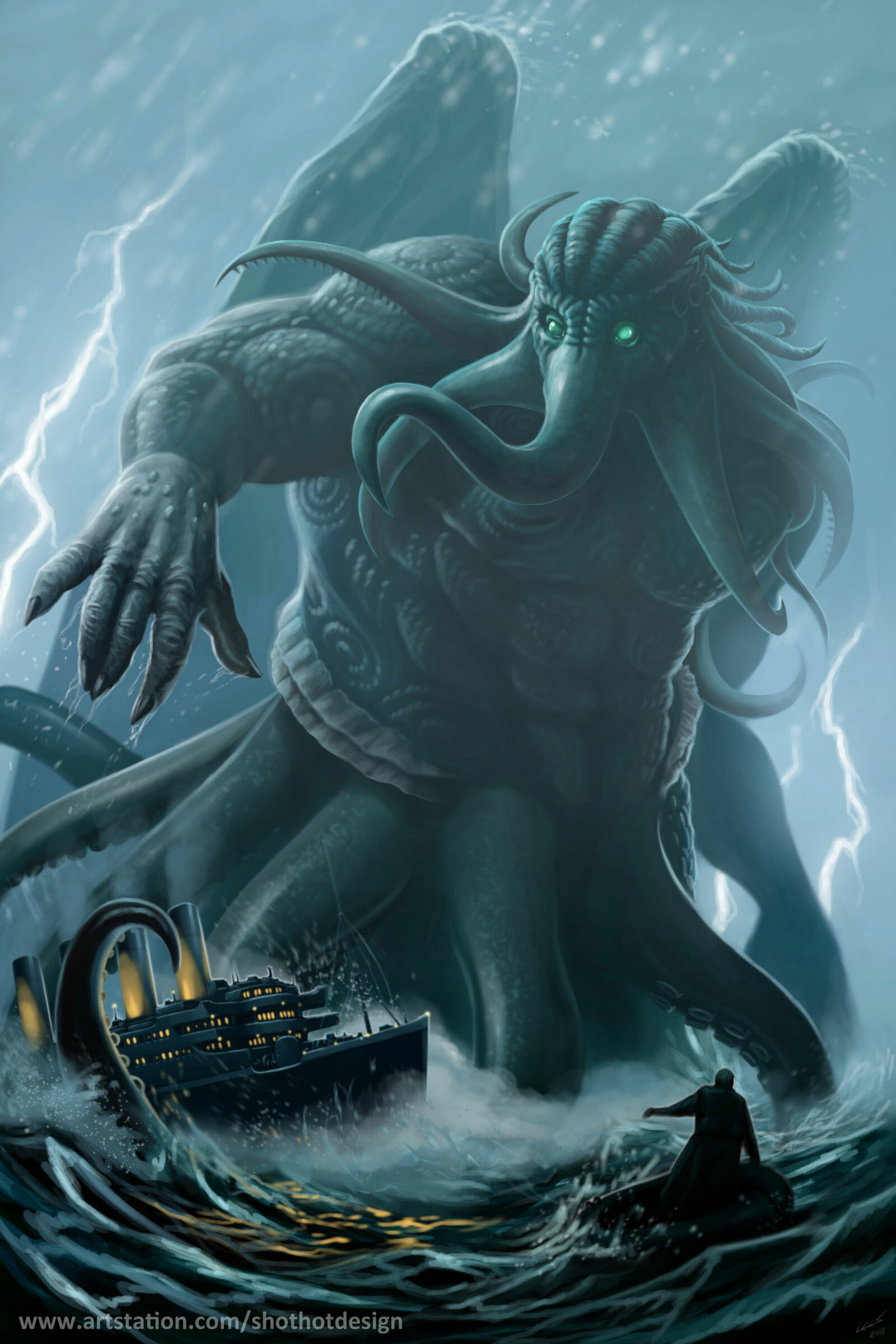 ArtStation - Titanic Cthulhu