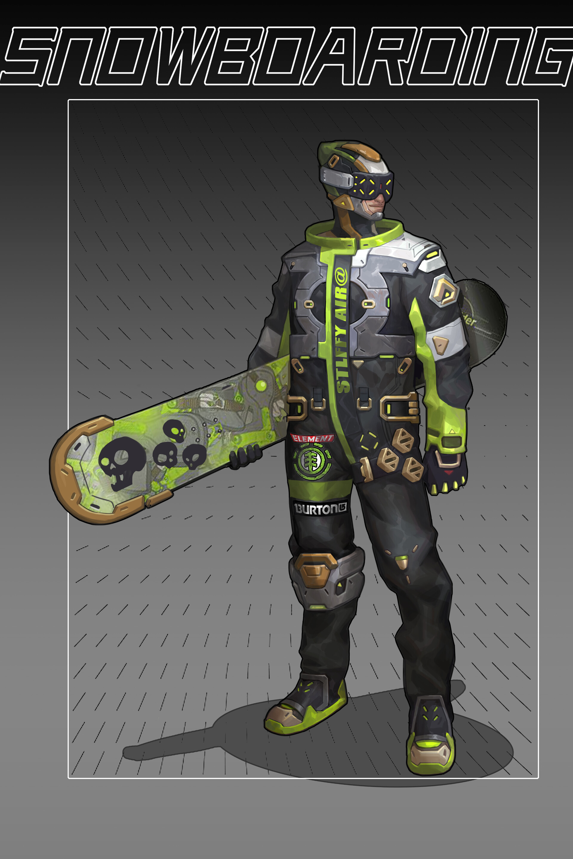ArtStation - Snowboarding