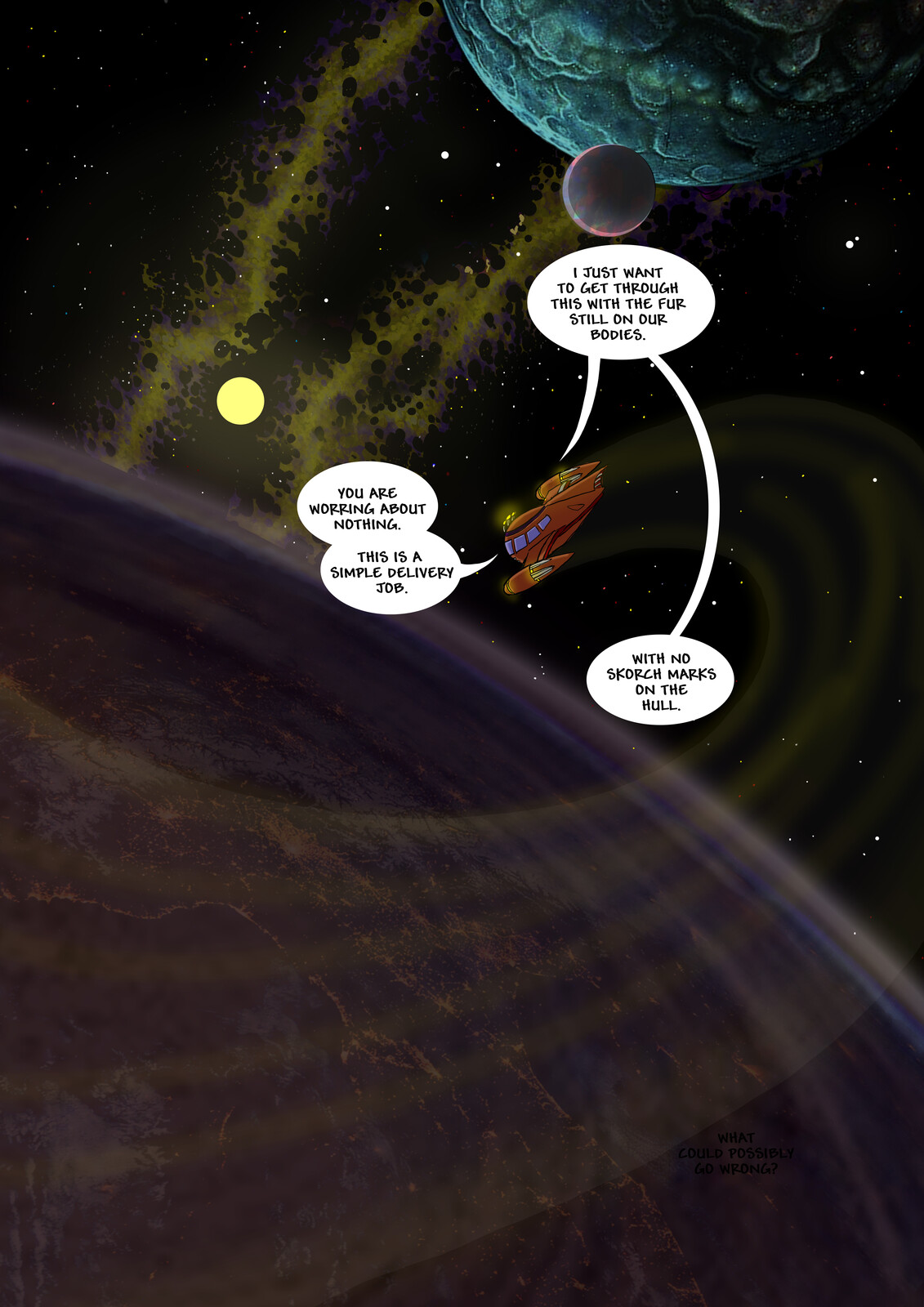 Gene Guilmette - The Cosmic Squirrel Adventures, web comic