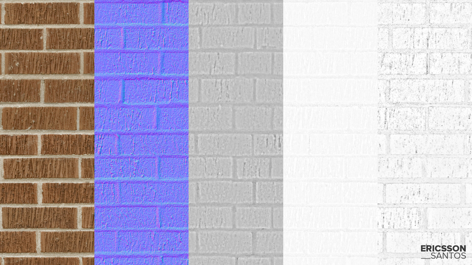 Ericsson Santos - Brown Brick - Photogrammetry-based Environment Texture