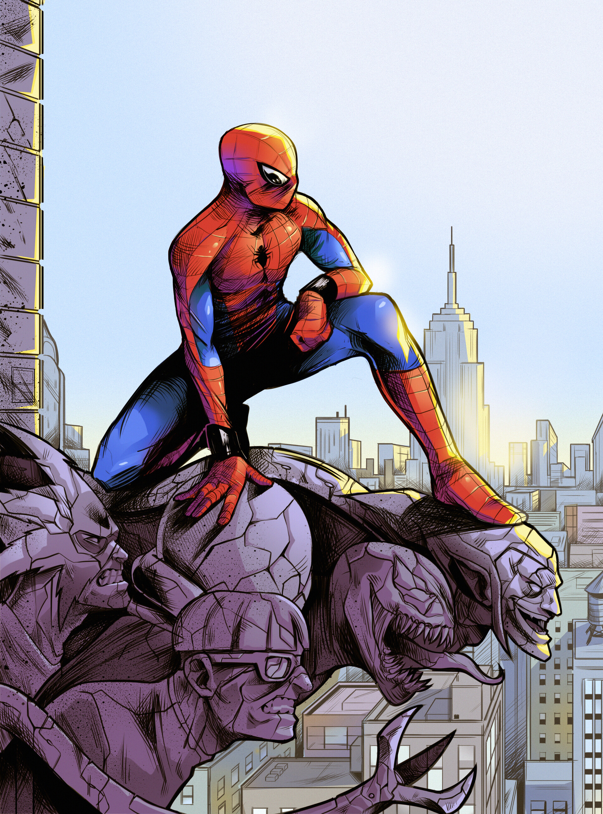 ArtStation - Spider-Man by @Gazo1a colors by me.