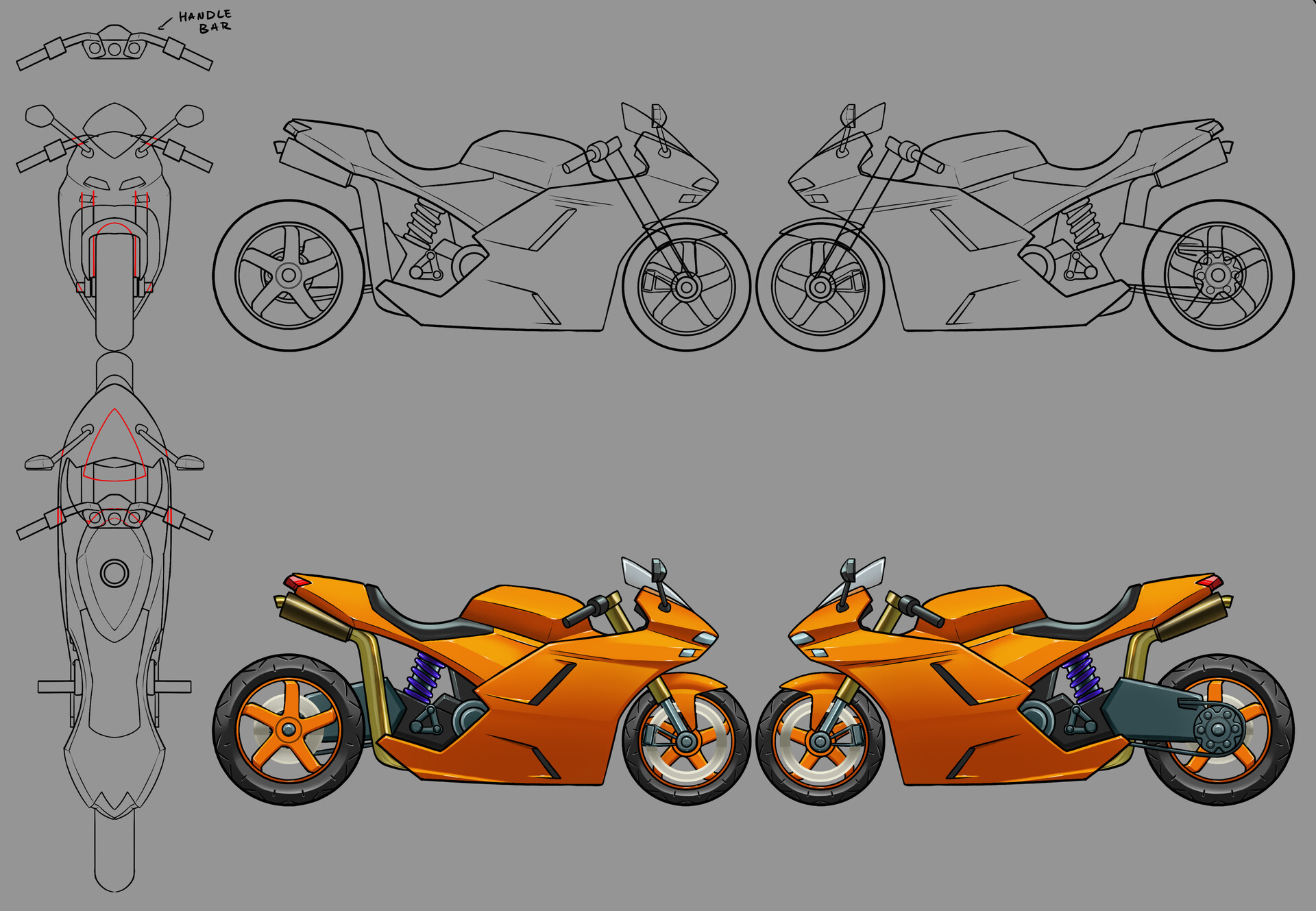 ArtStation - Motorcycle