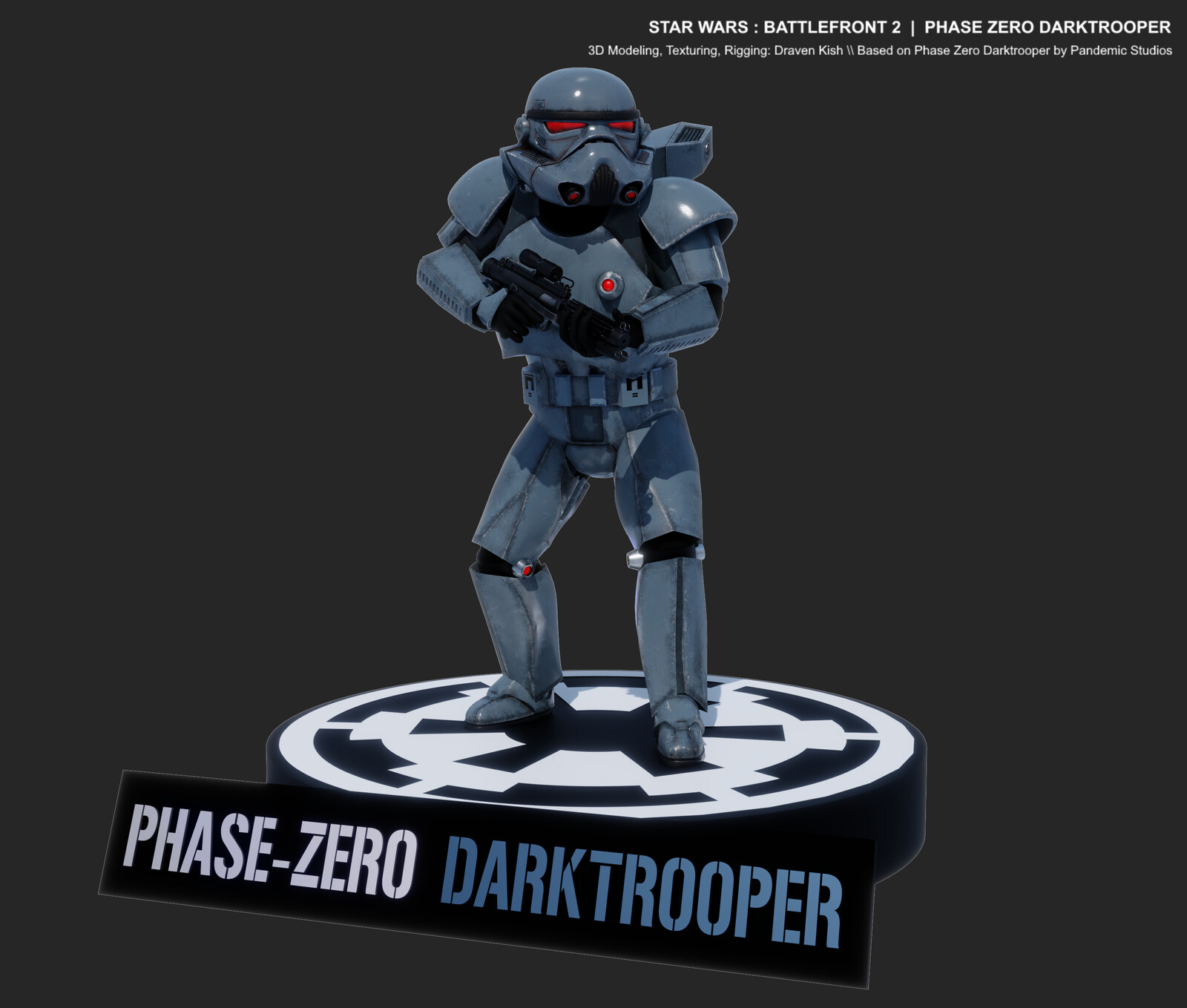 Draven Kish - Star Wars : Battlefront 2 | Phase Zero Darktrooper