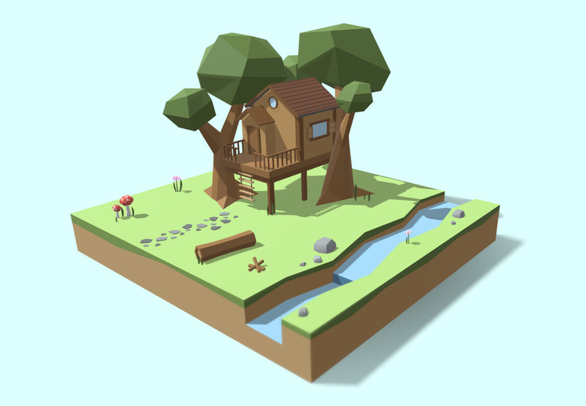 ArtStation - Tree House Environment