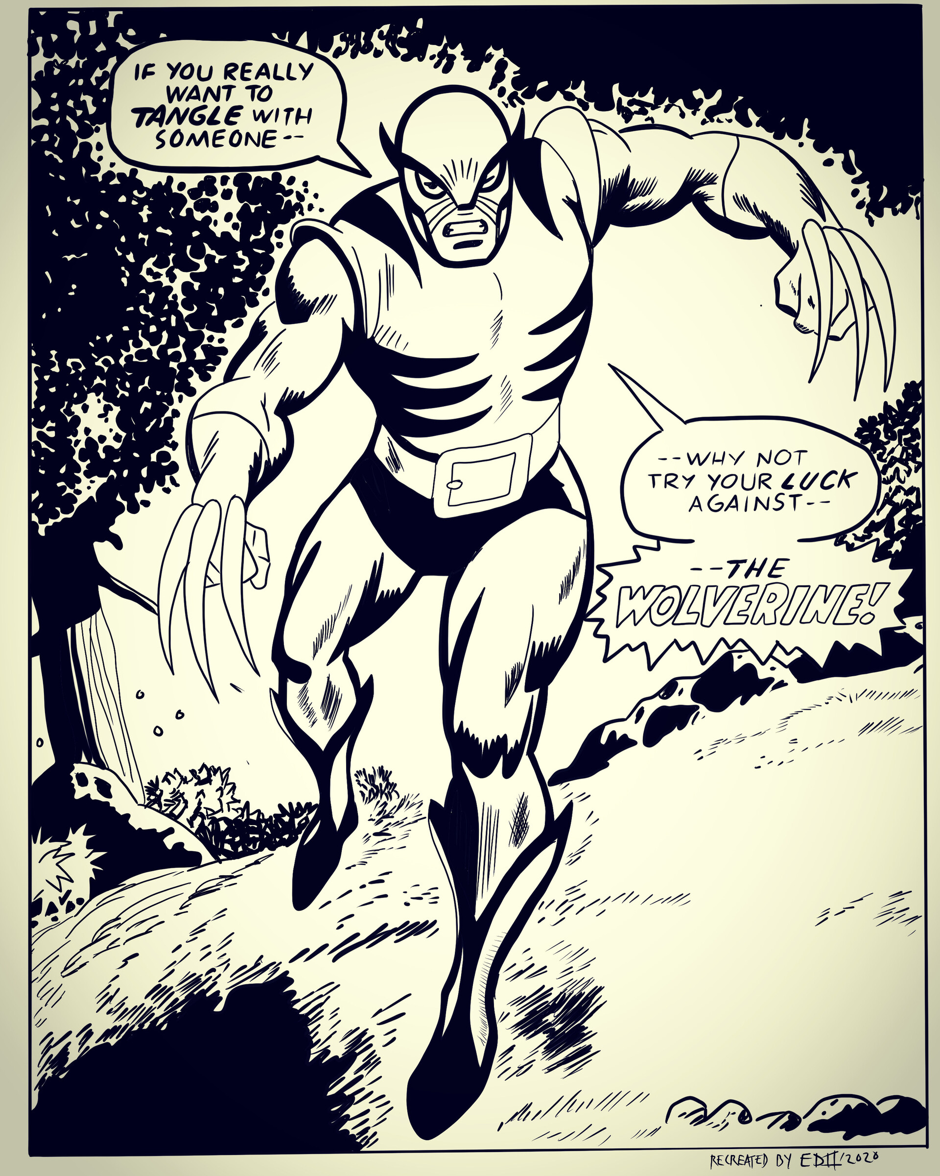 ArtStation - Wolverine’s first appearance