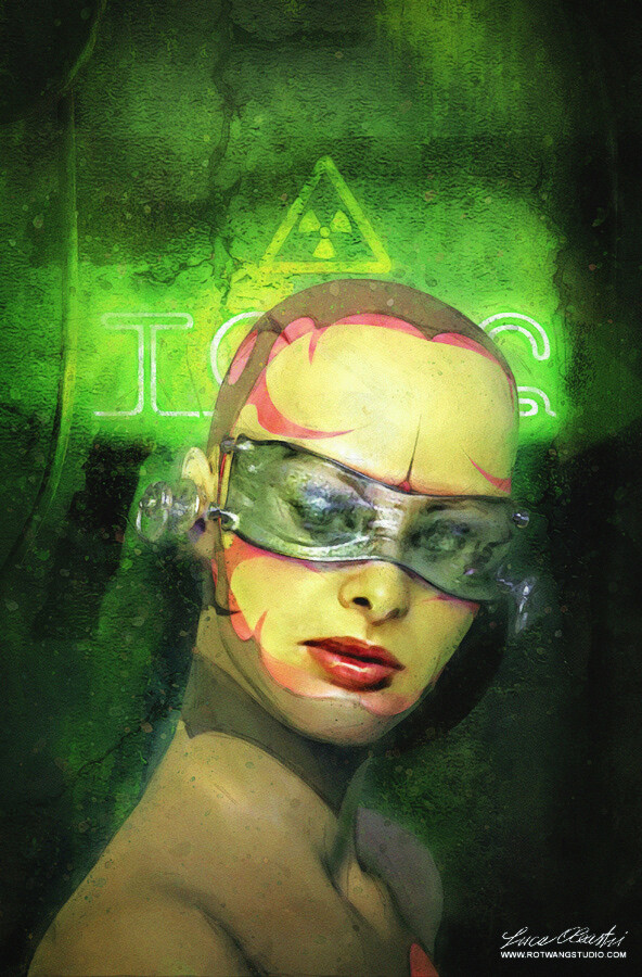 ArtStation - Toxic Future (Sophia Loren portrait)