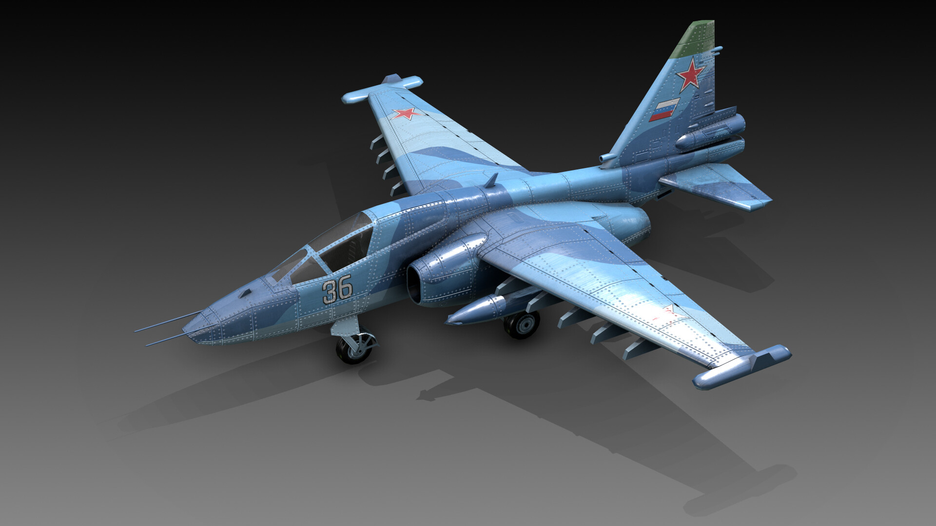 Branden Craghead 3D Artist - Sukhoi SU 25 Frog Foot SU-39 Jet