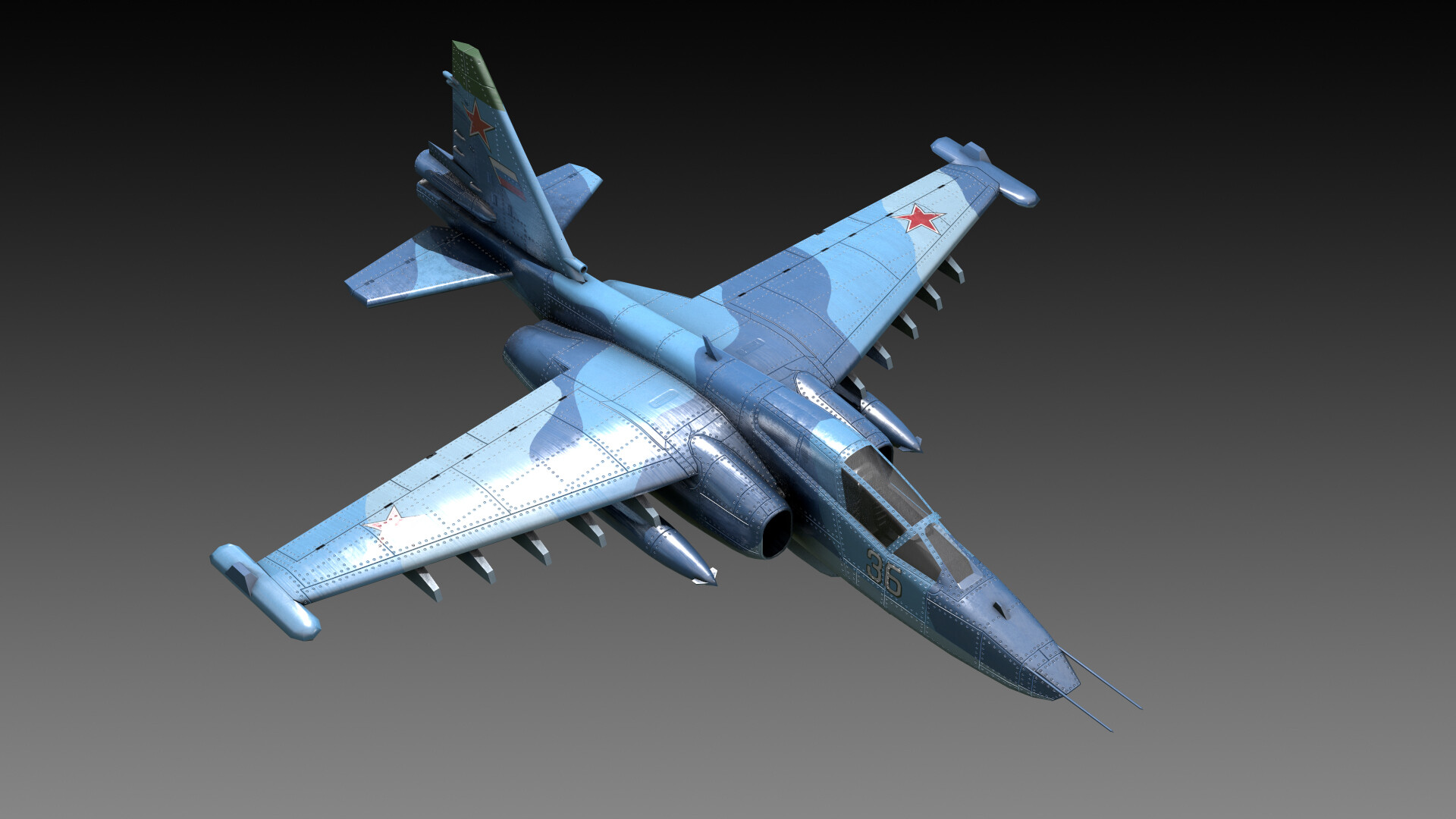 Branden Craghead 3D Artist - Sukhoi SU 25 Frog Foot SU-39 Jet