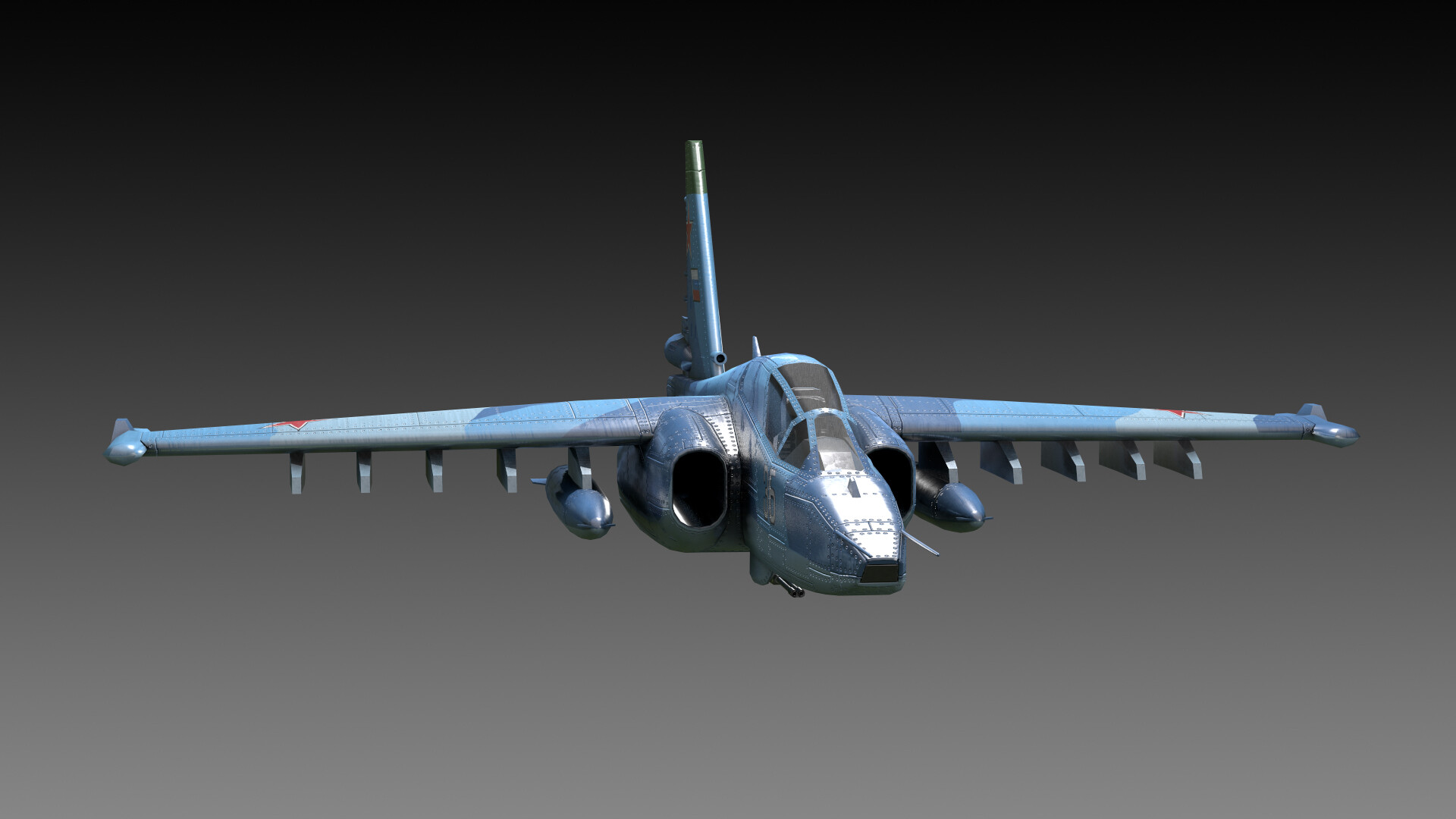 Branden Craghead 3D Artist - Sukhoi SU 25 Frog Foot SU-39 Jet