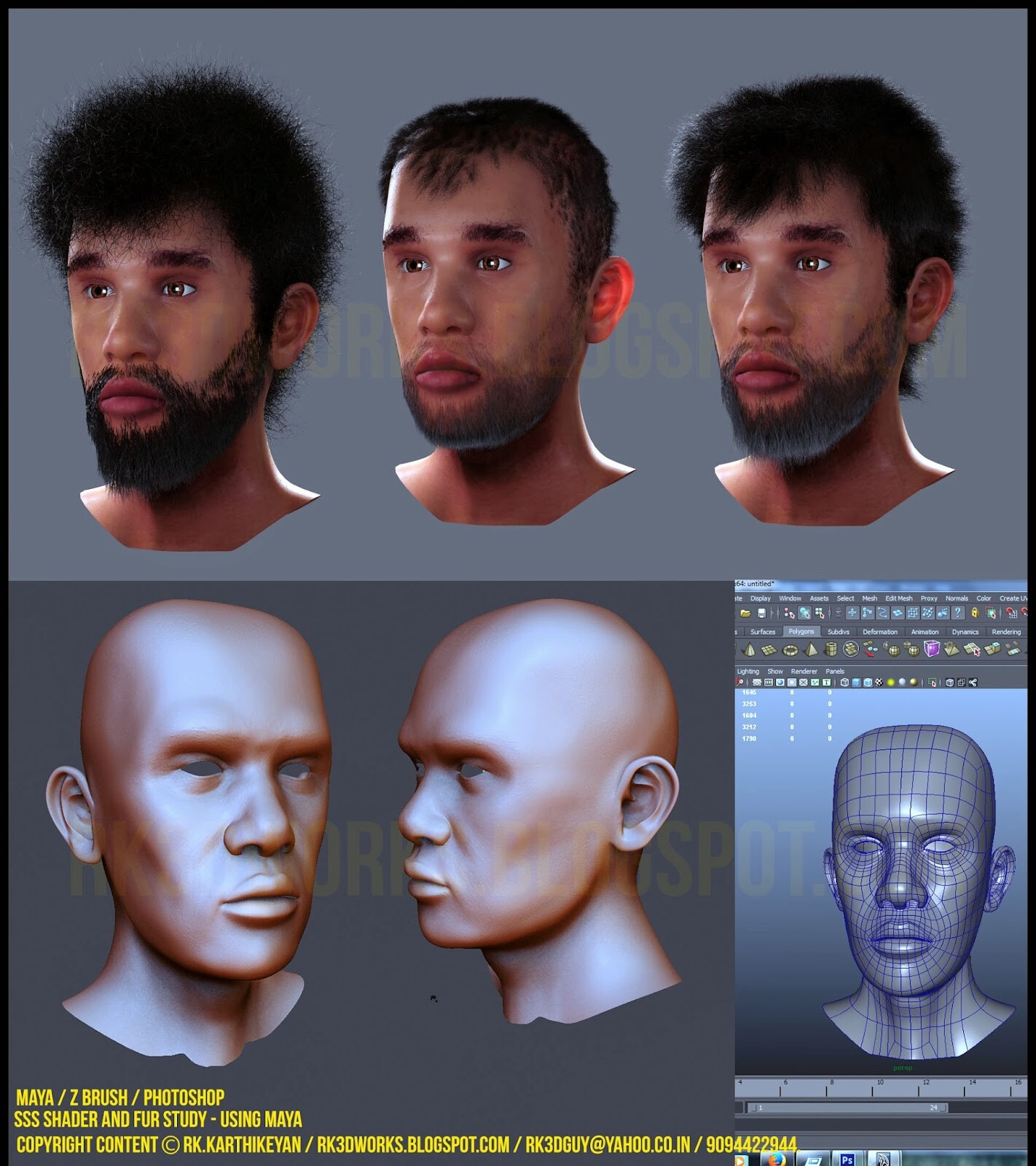 ArtStation - skin study